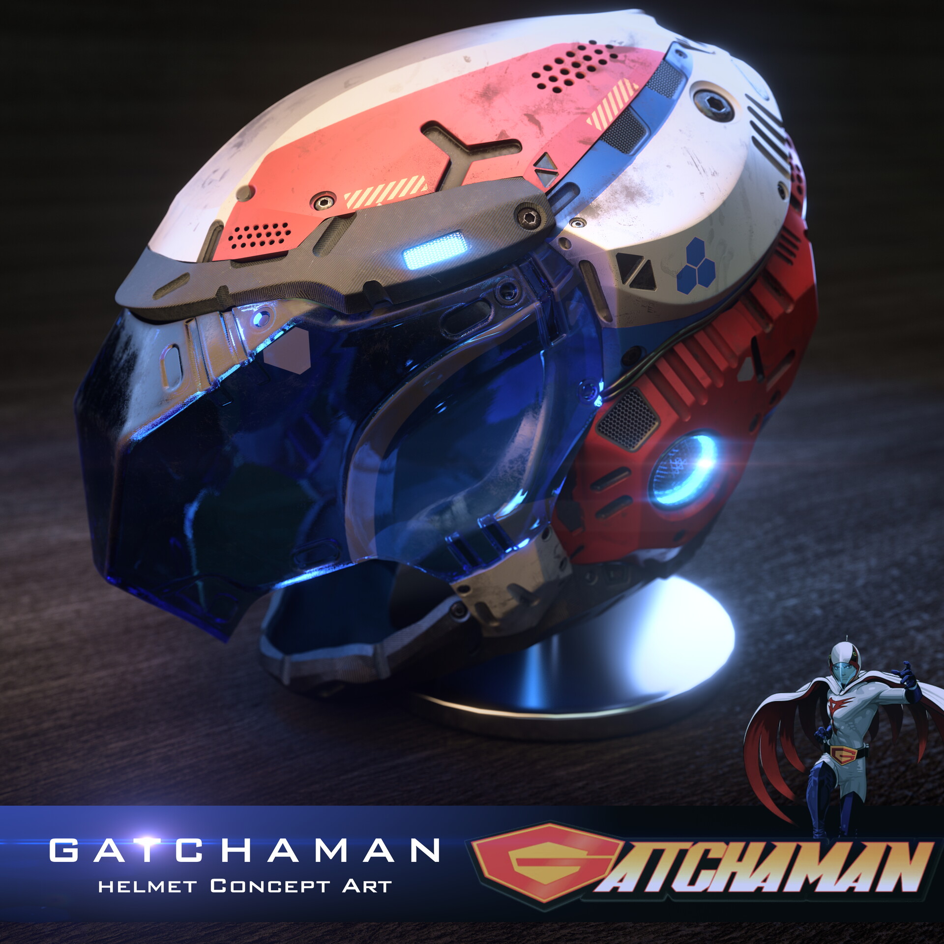 ArtStation - Concept Art of the Gatchaman Helmet