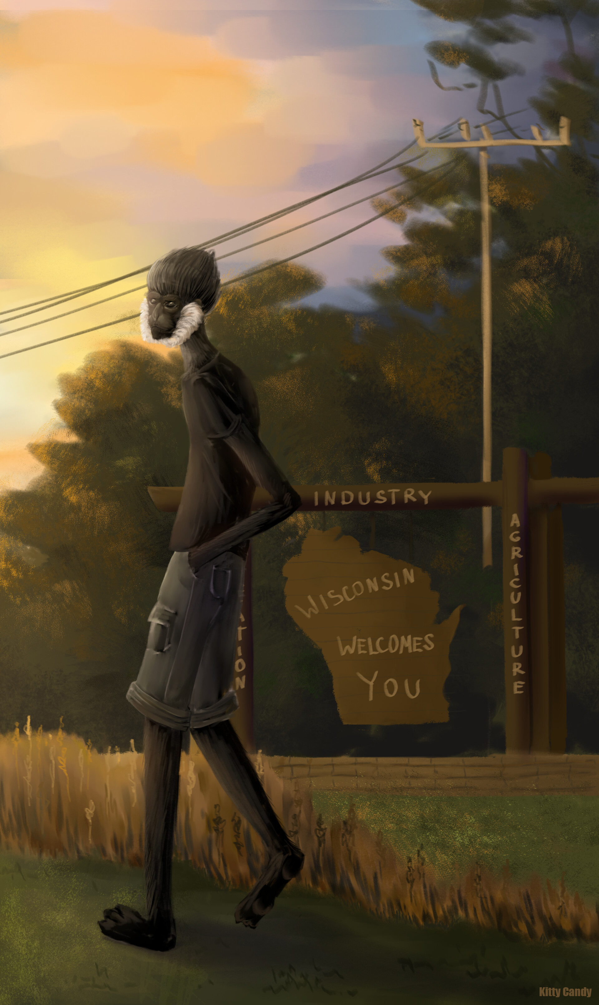 ArtStation - Gibbon returns home