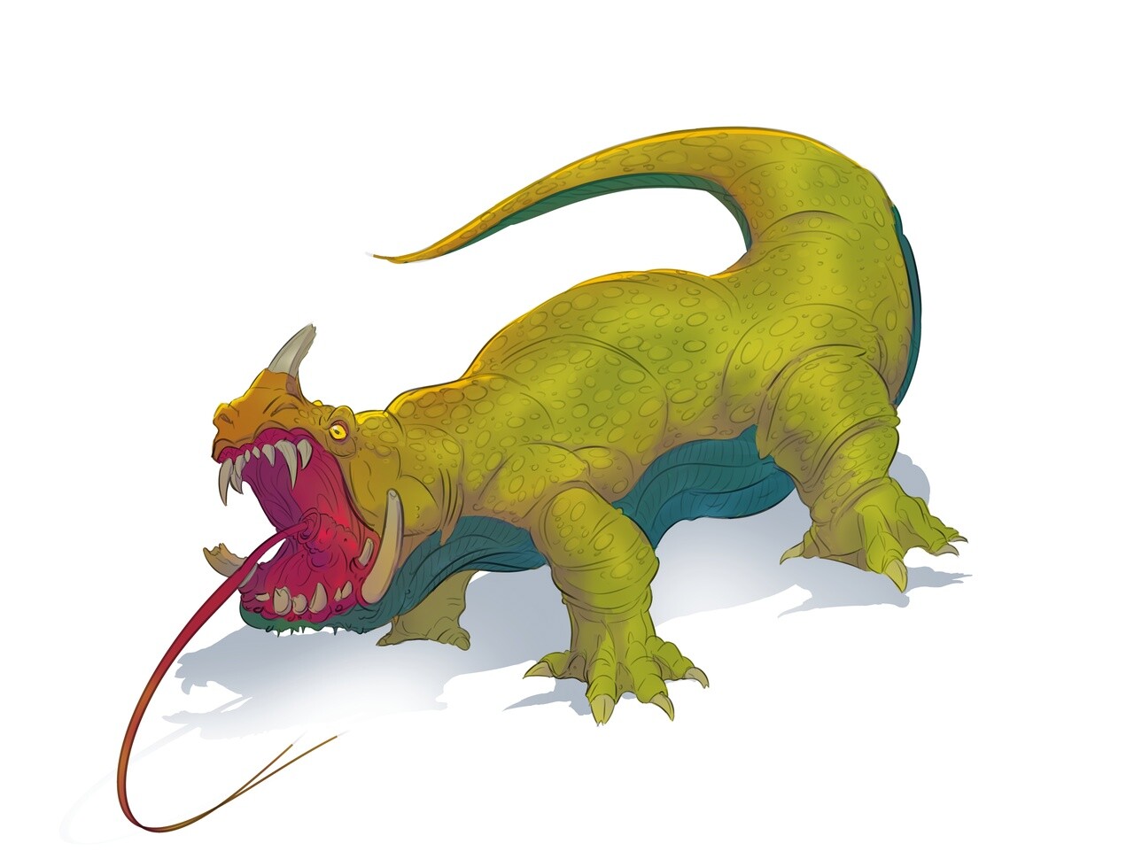 ArtStation - Toad Dragon from Warhammer Fantasy Battle