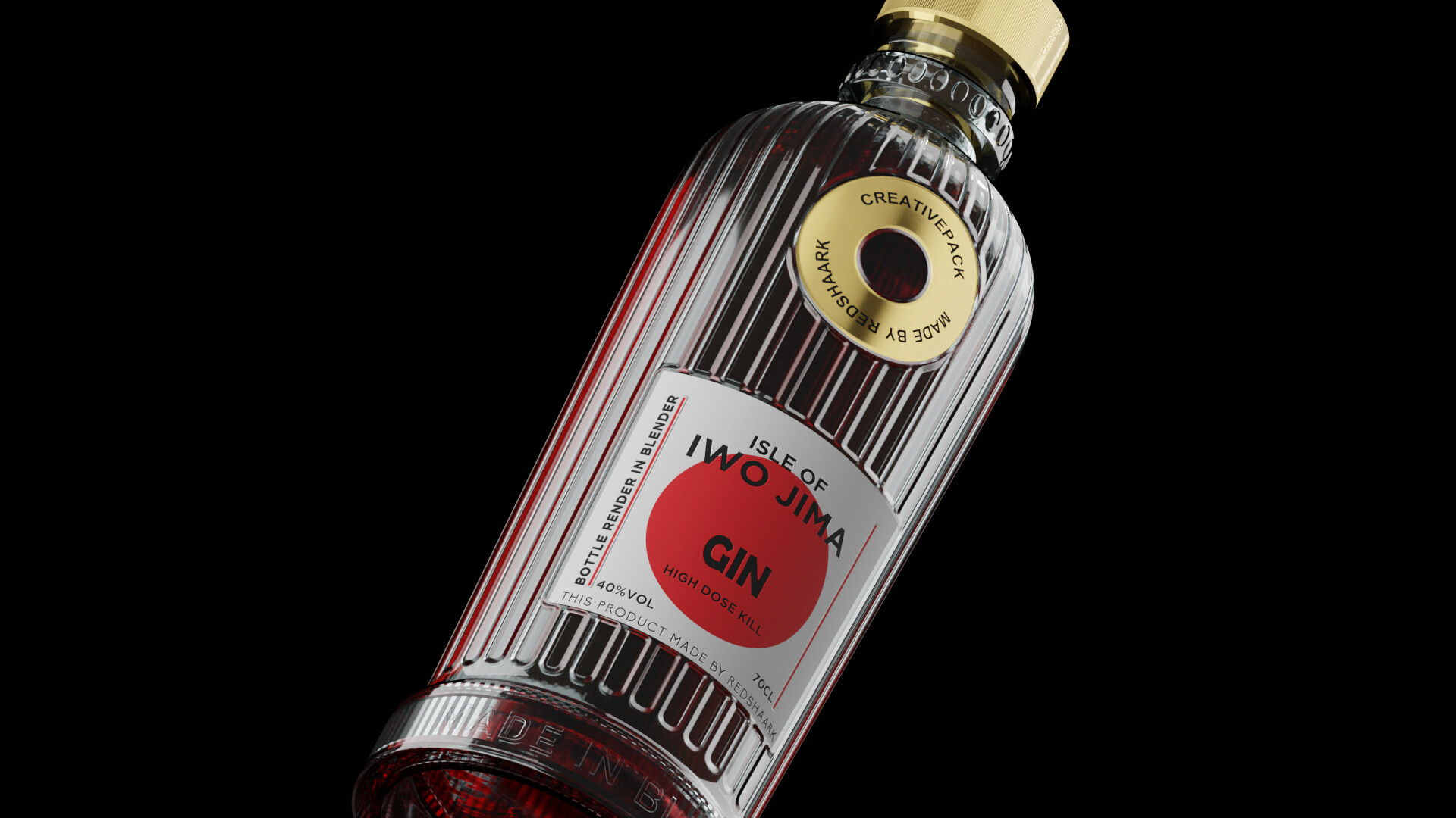 ArtStation - Gin Bottle , Blender