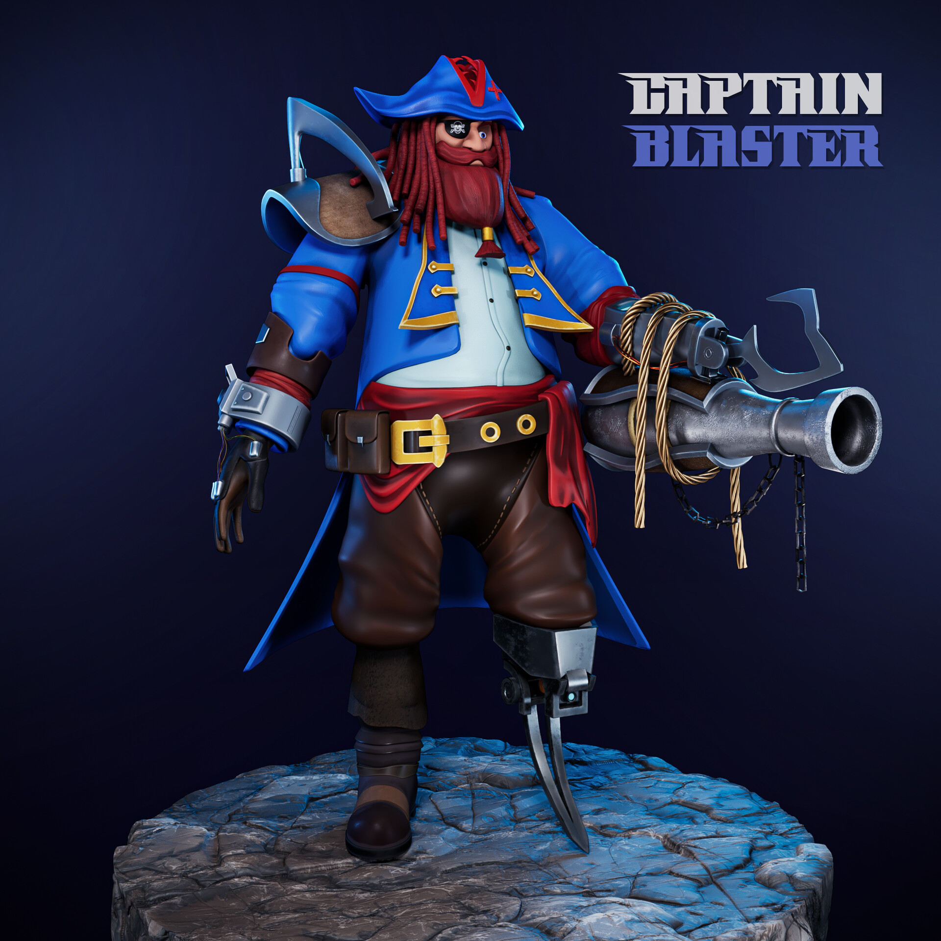 ArtStation - Captain Blaster : The Pirate