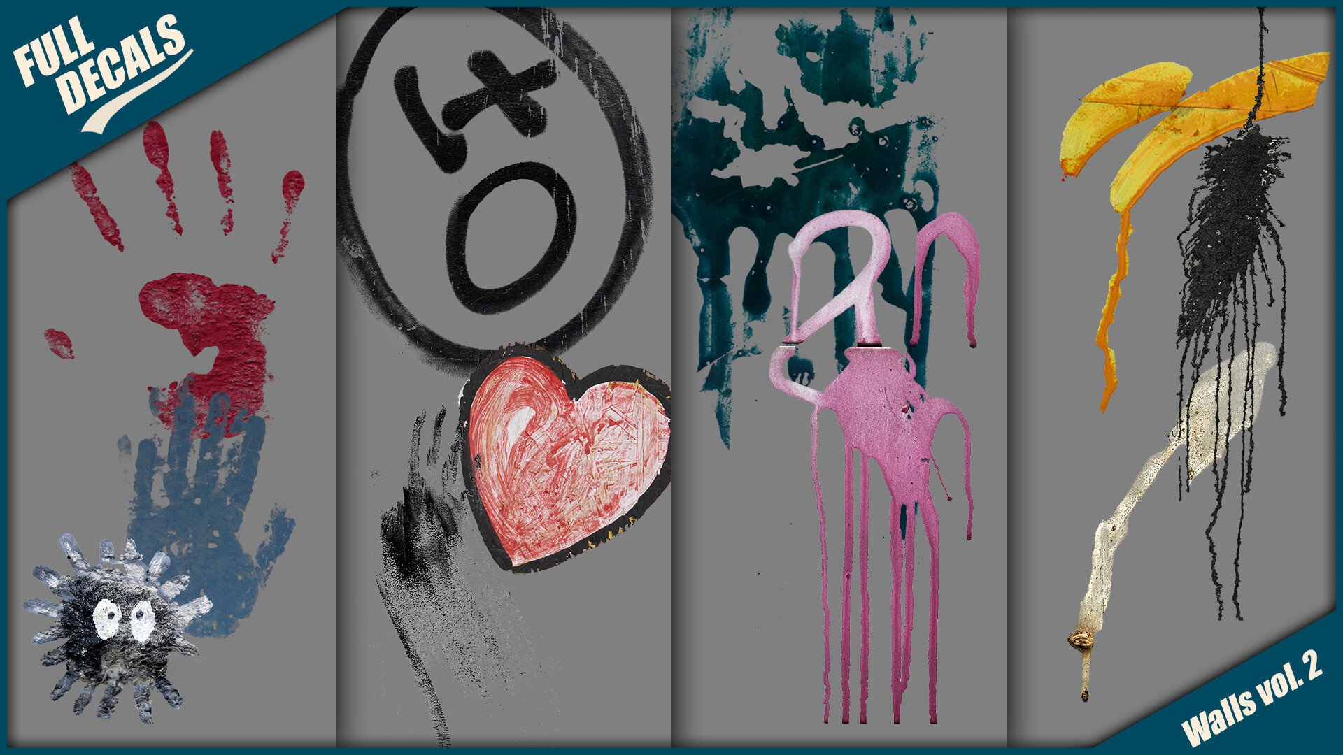 ArtStation - Wall Decals Vol. 2