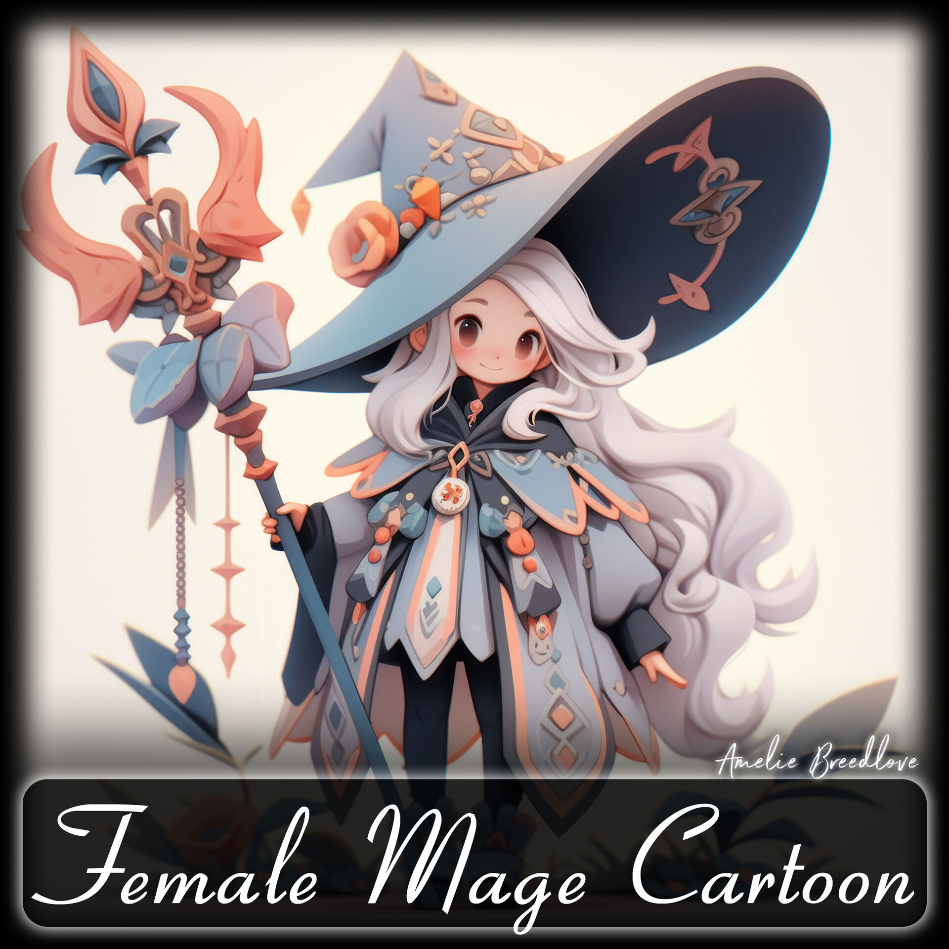 ArtStation - 200 Female Mage Cartoon (Full Body) Reference Pack | 4K | v.3