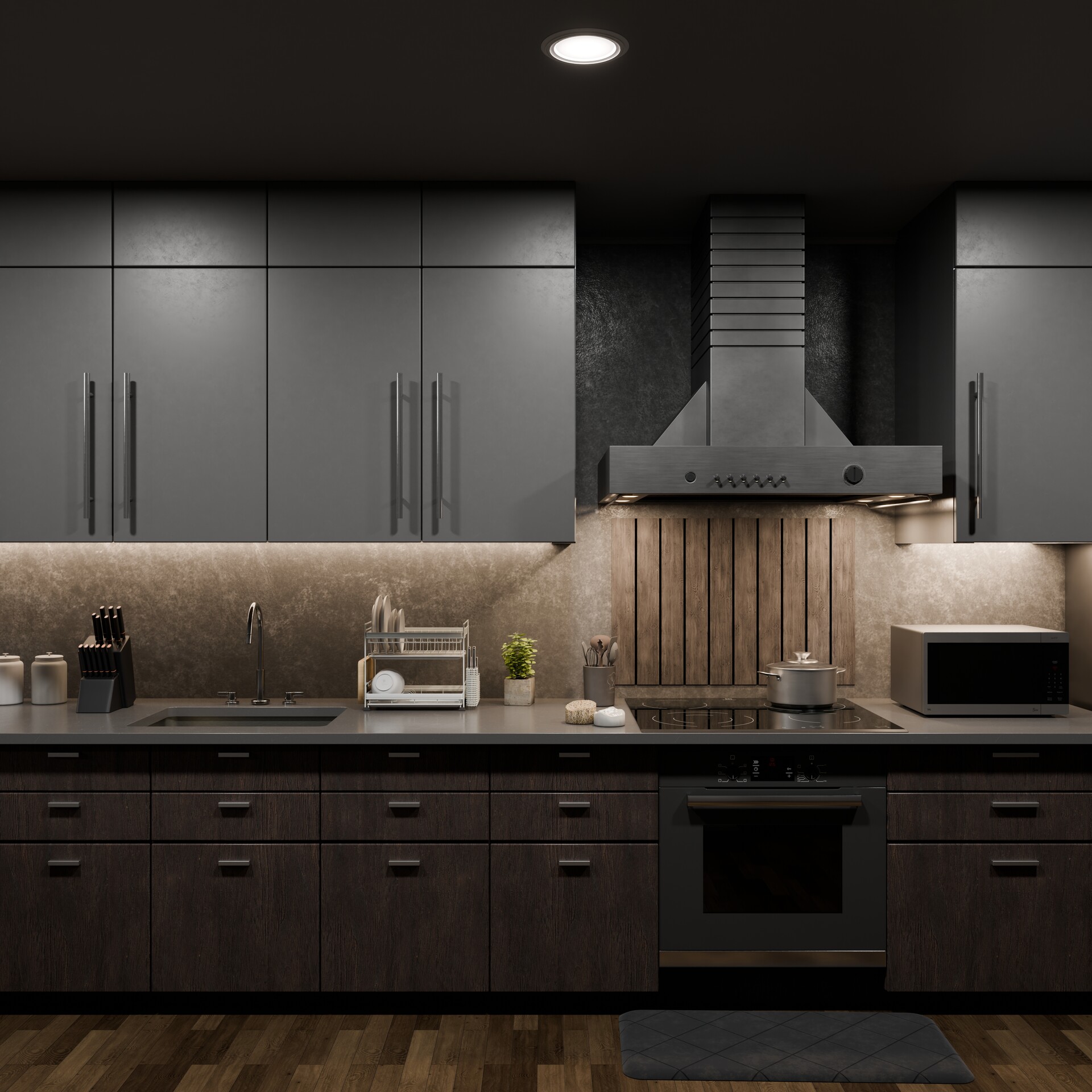ArtStation - GRAPHITE - Modern Interior Kitchen