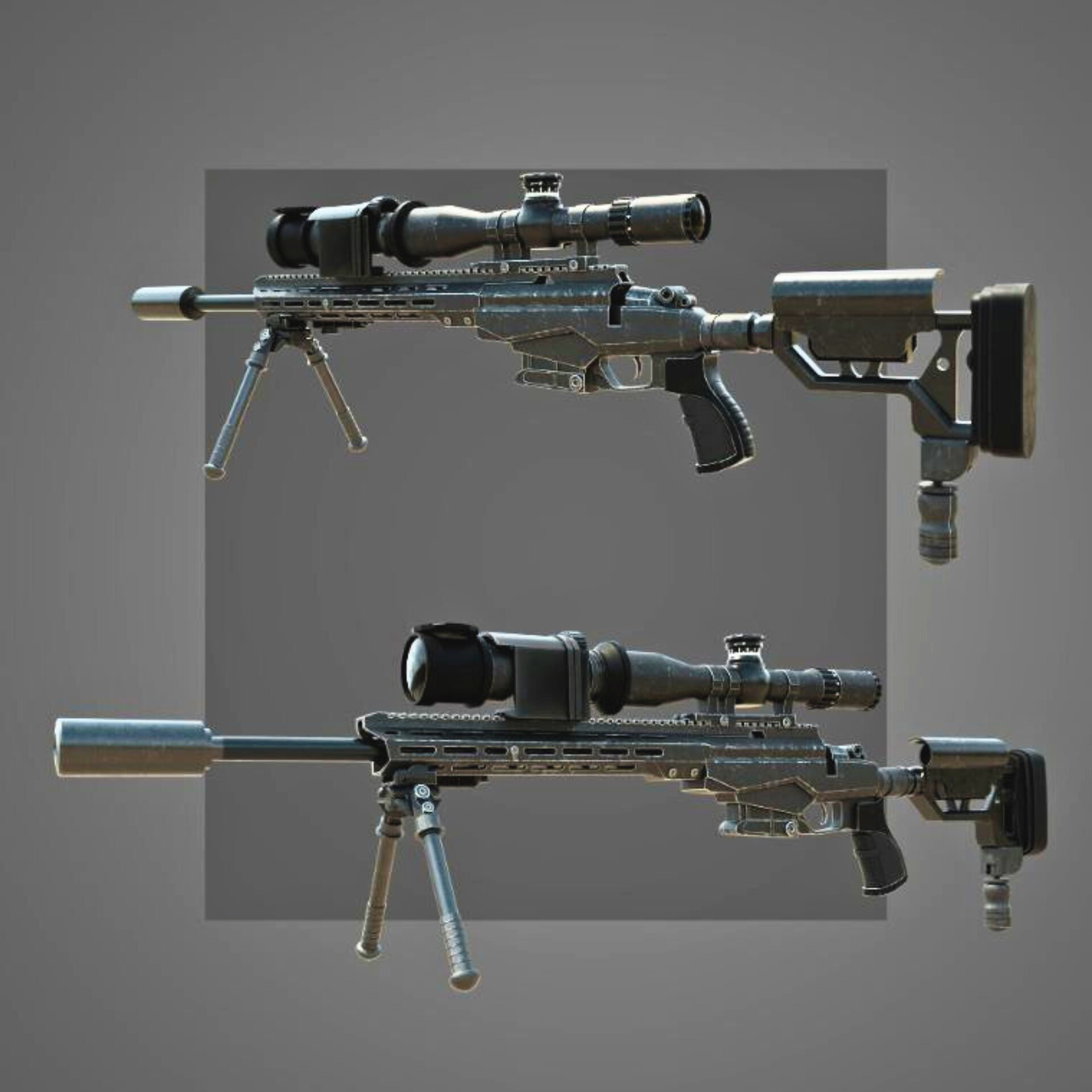 ArtStation - T3x TAC A1 Gun Model