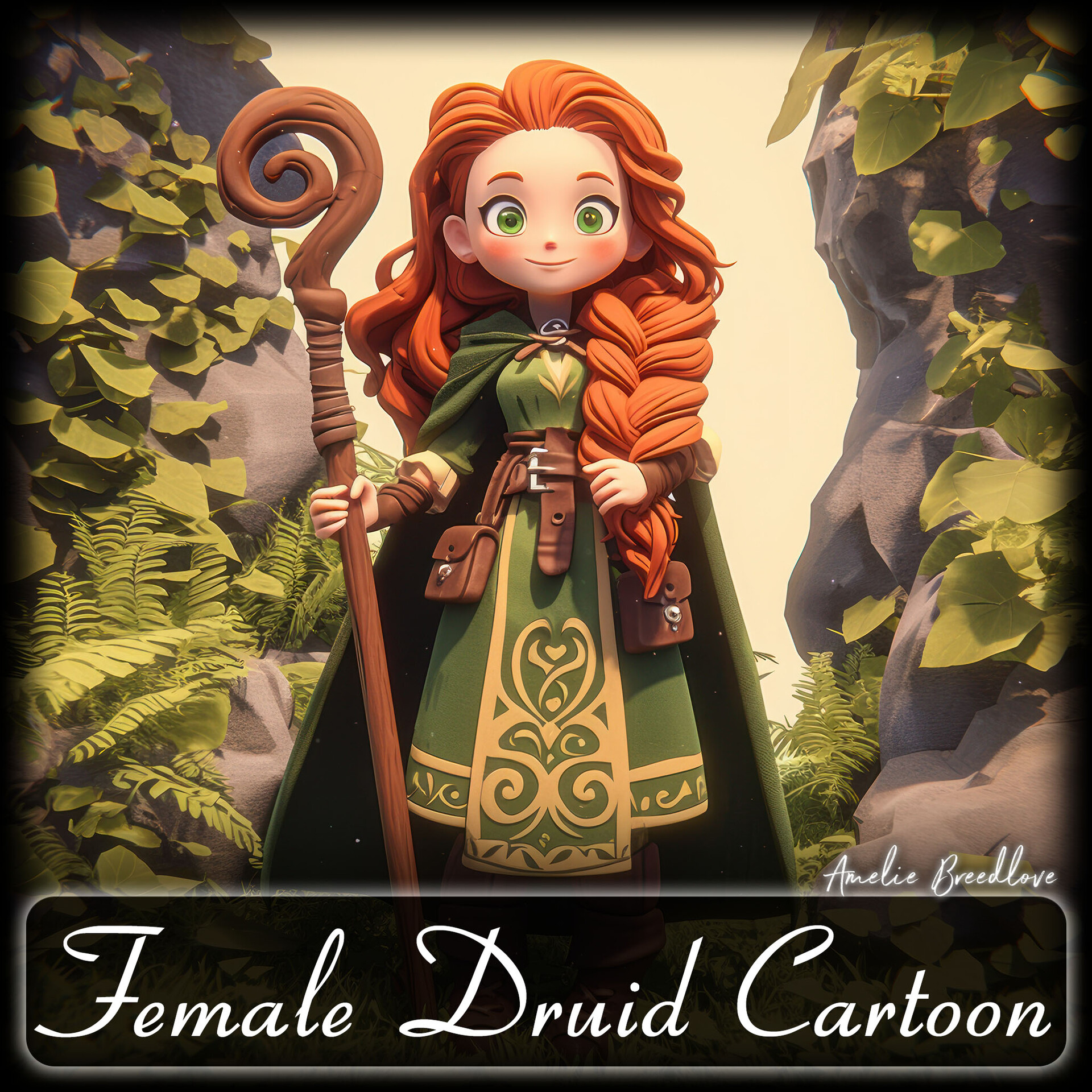 ArtStation - 200 Female Druid Cartoon (Full Body) Reference Pack | 4K ...