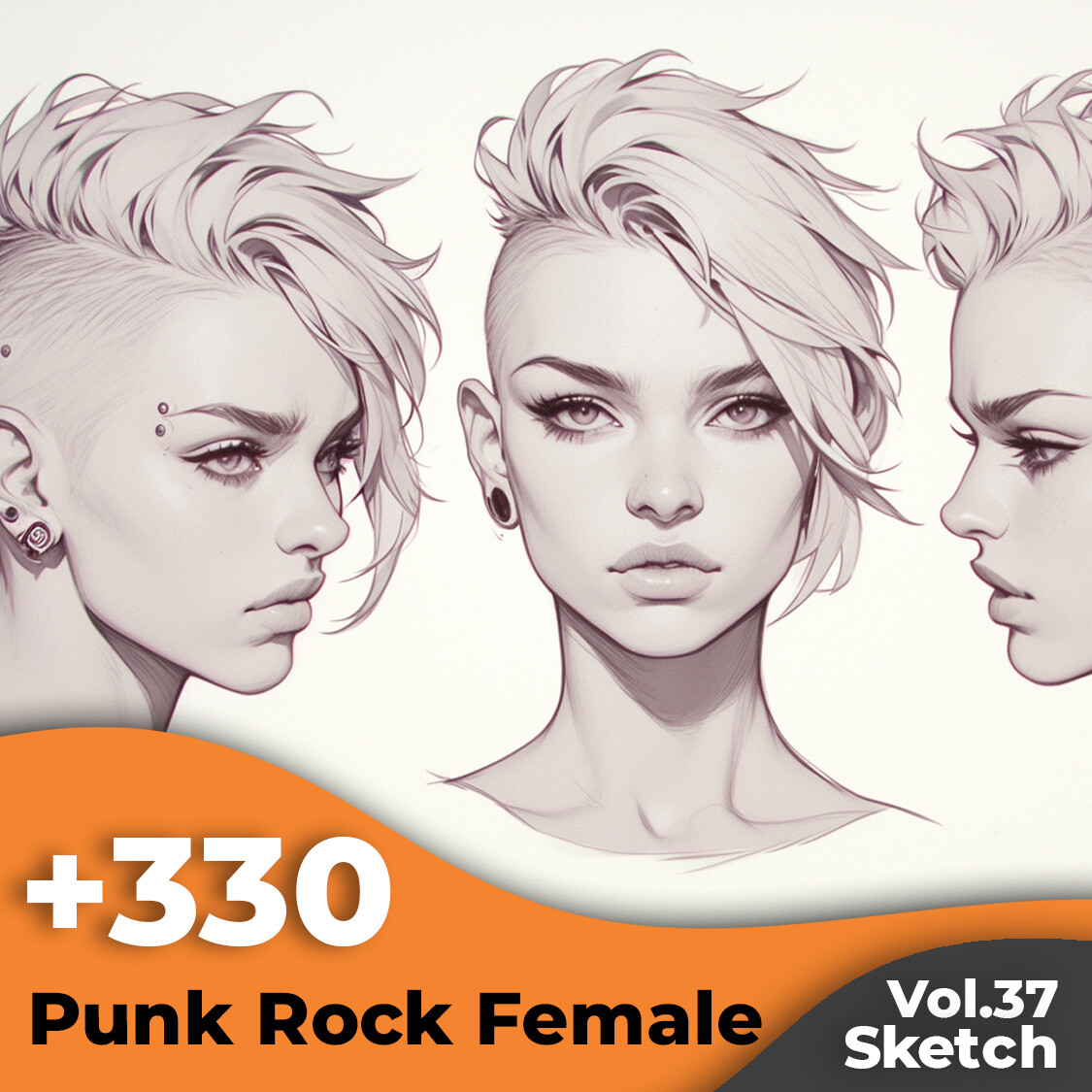 ArtStation - +330 Punk Rock Female Sketch Reference(4k) ArtStation - +330 Punk Rock Female Sketch Reference(4k)