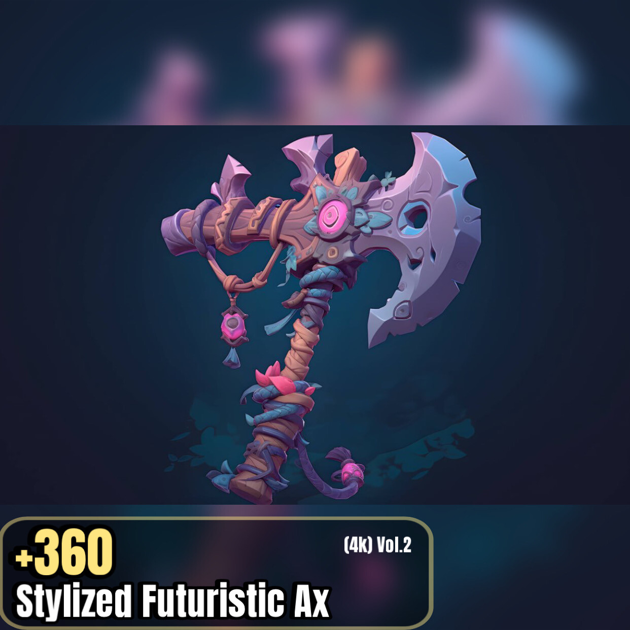 ArtStation - +360 Stylized Futuristic Ax Concept (4k)
