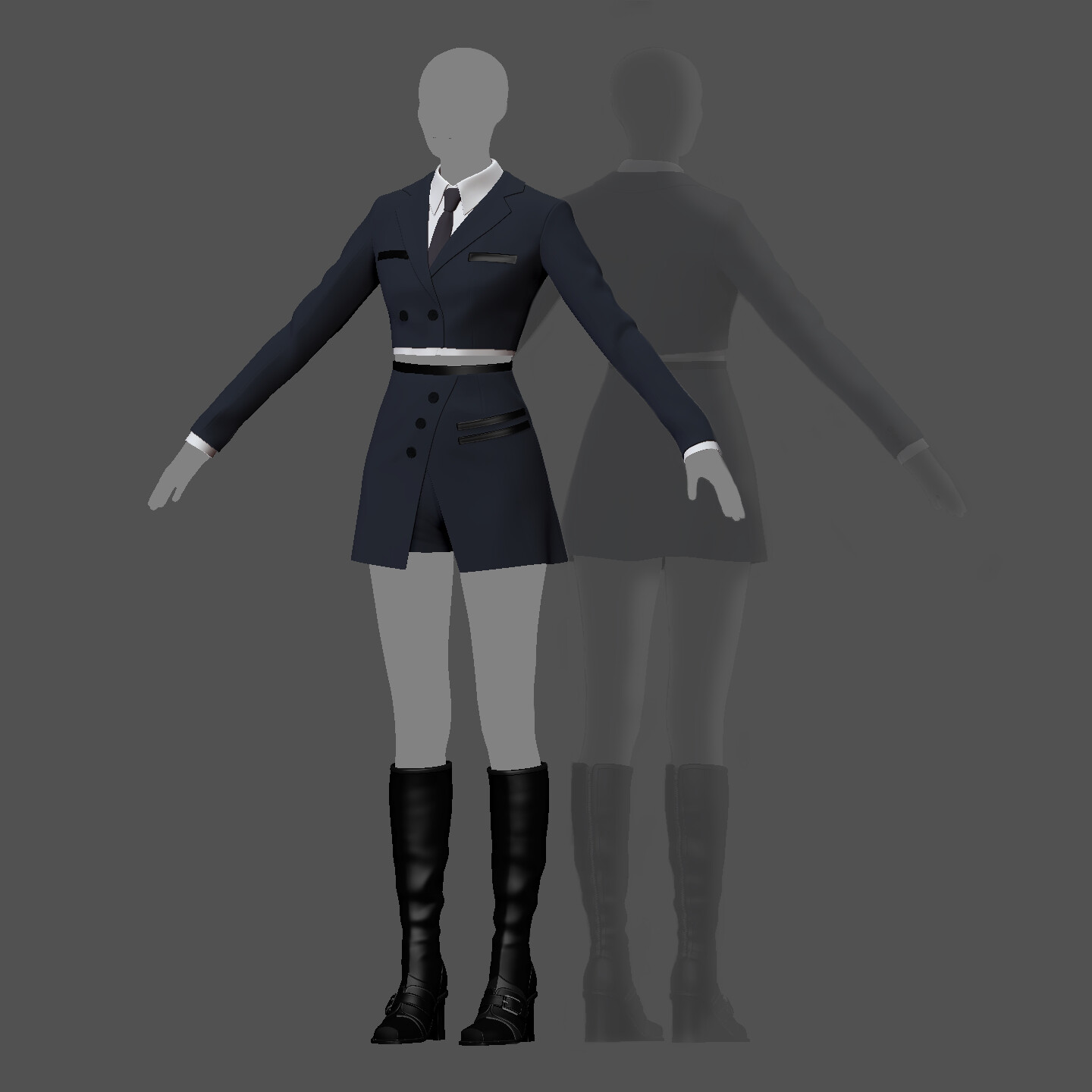 ArtStation - WIP Turks' uniform Final Fantasy 7