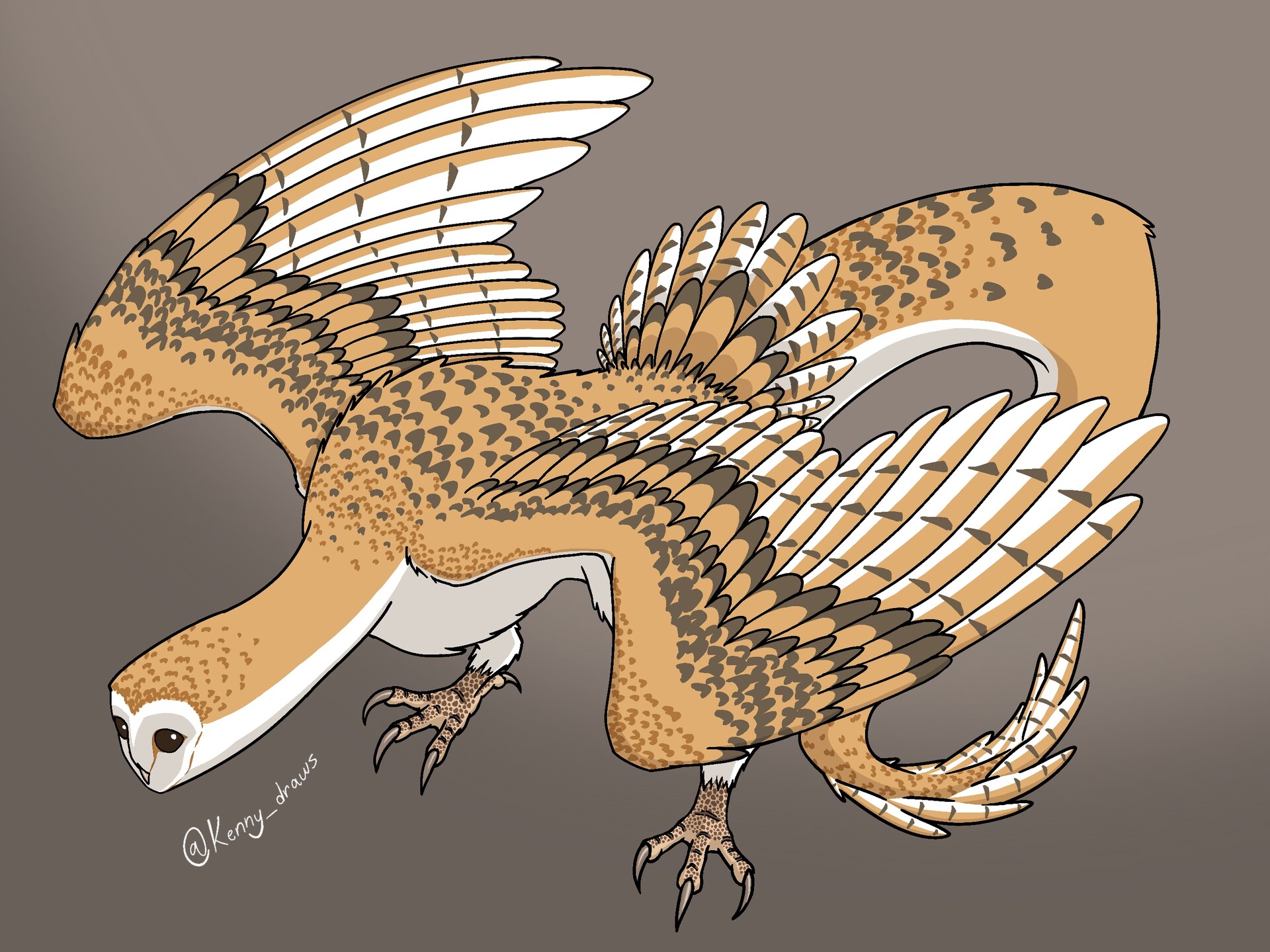 ArtStation - Owl Dragon