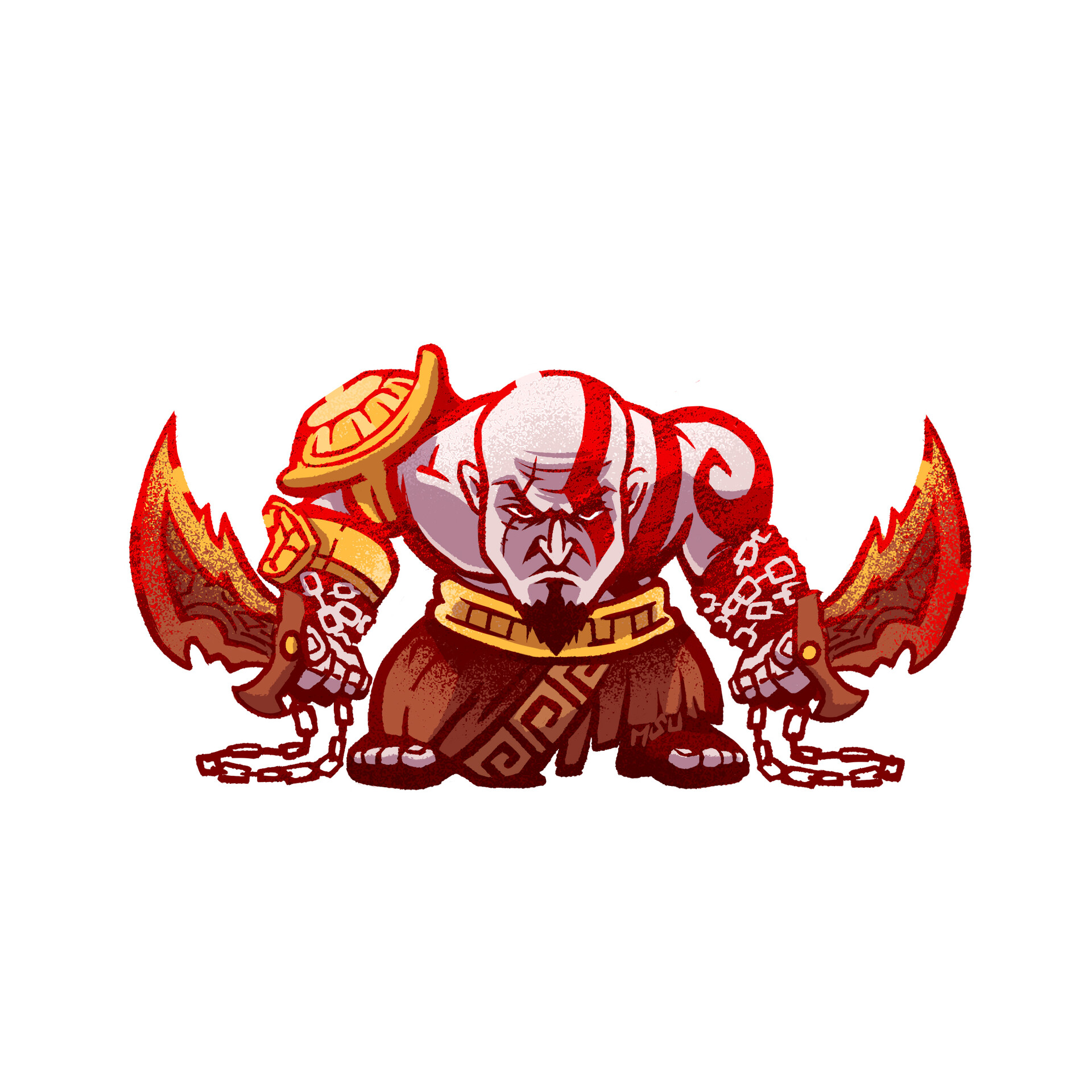 how to draw chibi kratos