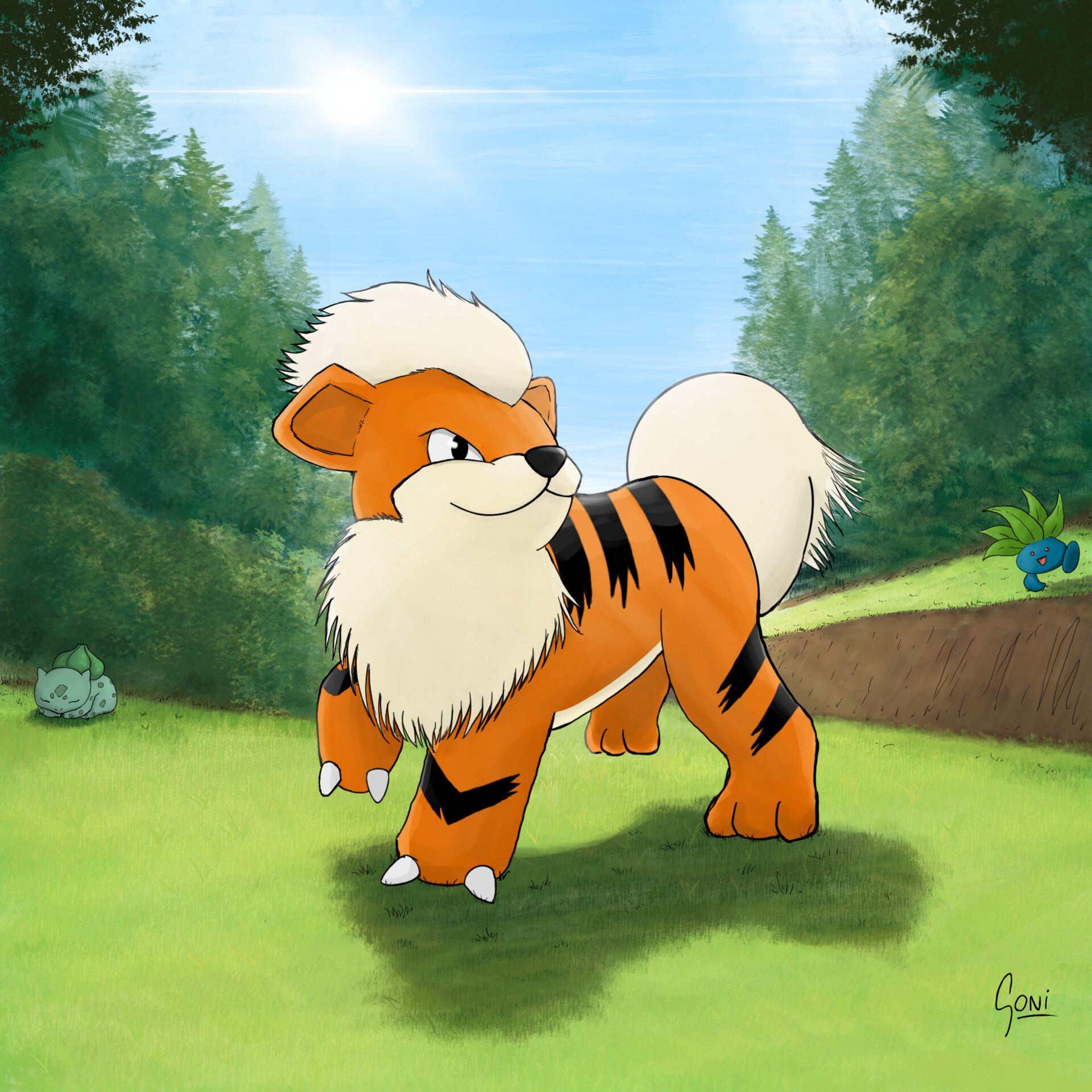 ArtStation - Growlithe | Pokemon