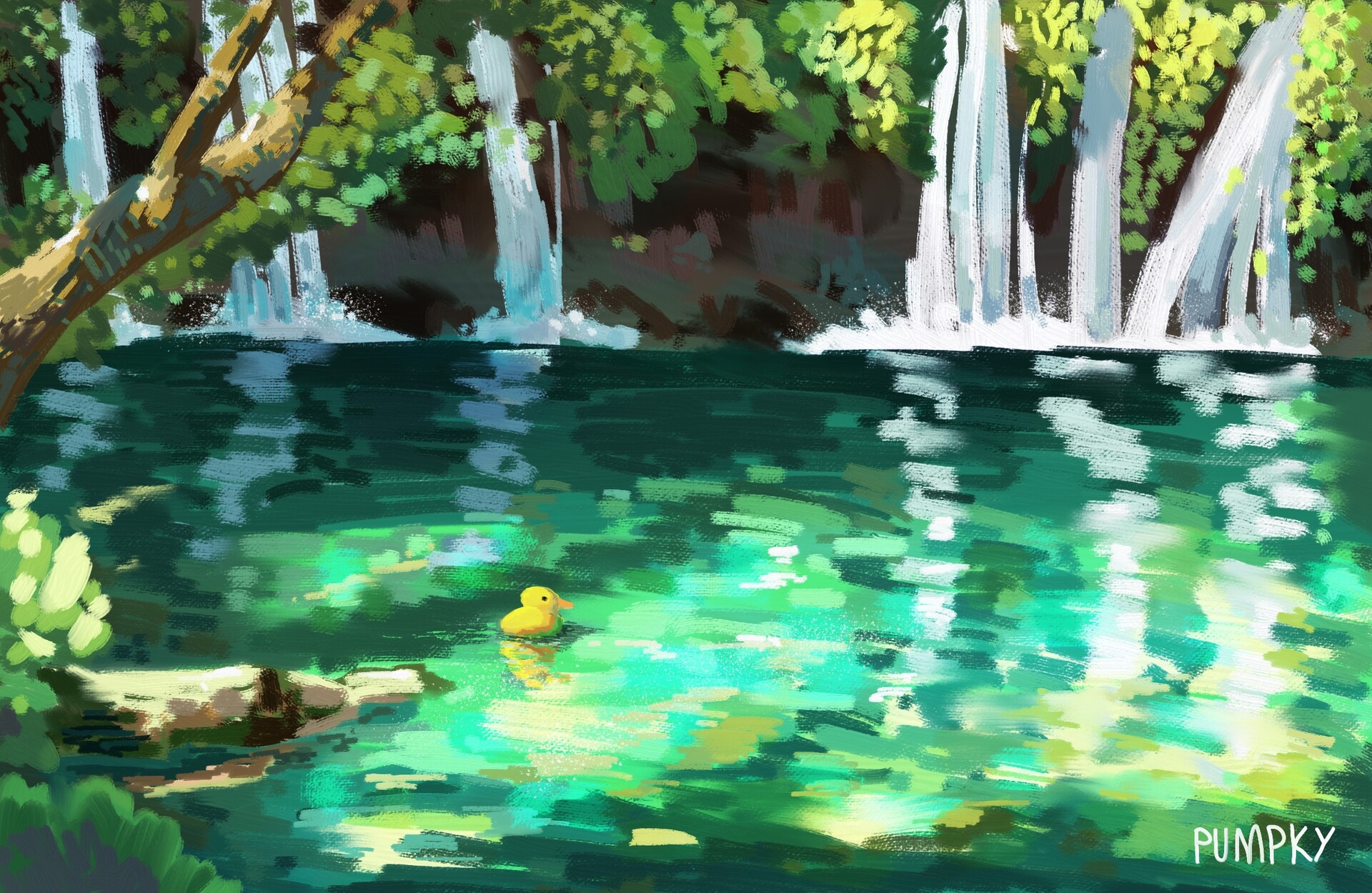 ArtStation - Summer Lake