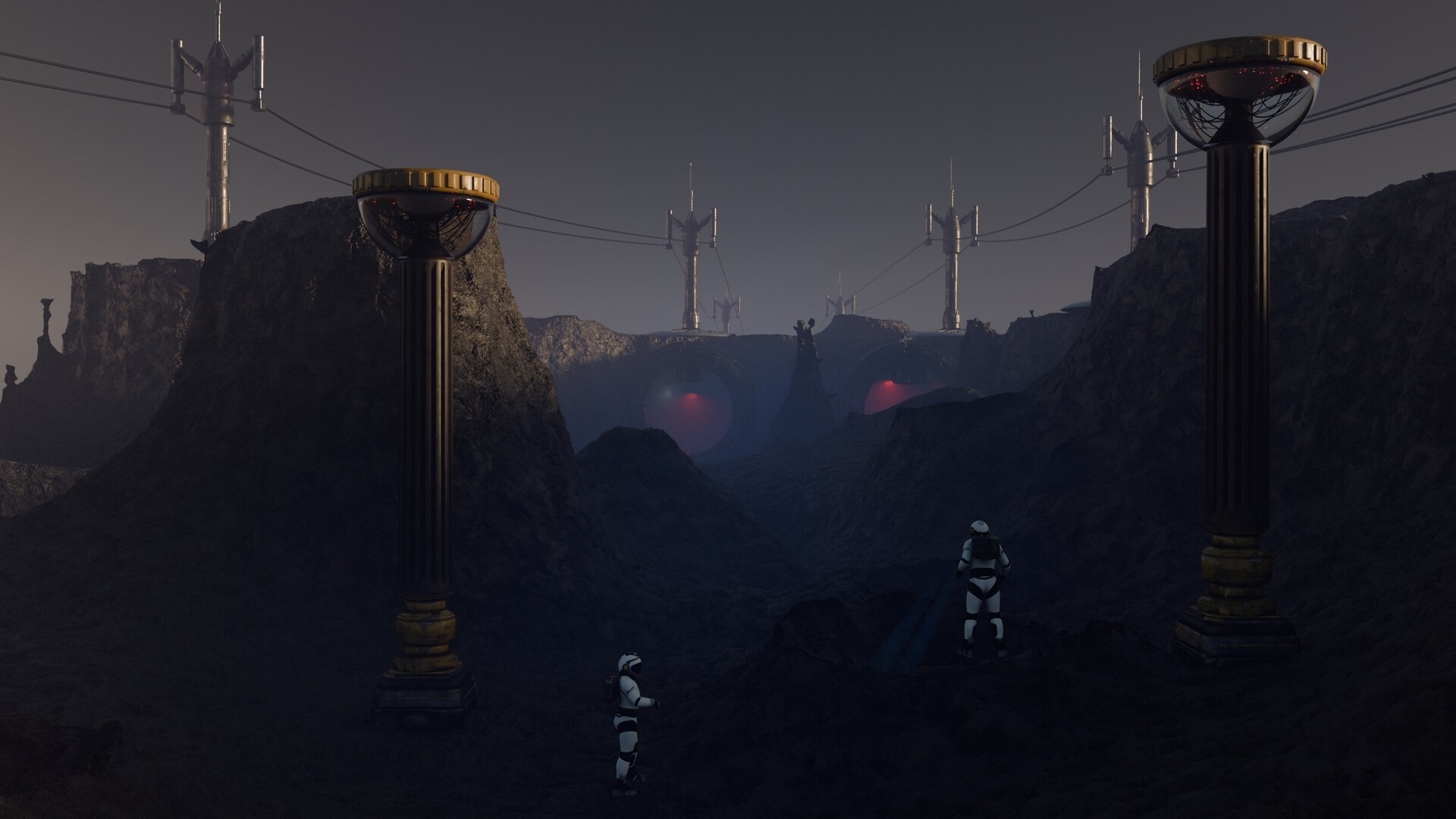 ArtStation - Sci Fi Mining Planet XY