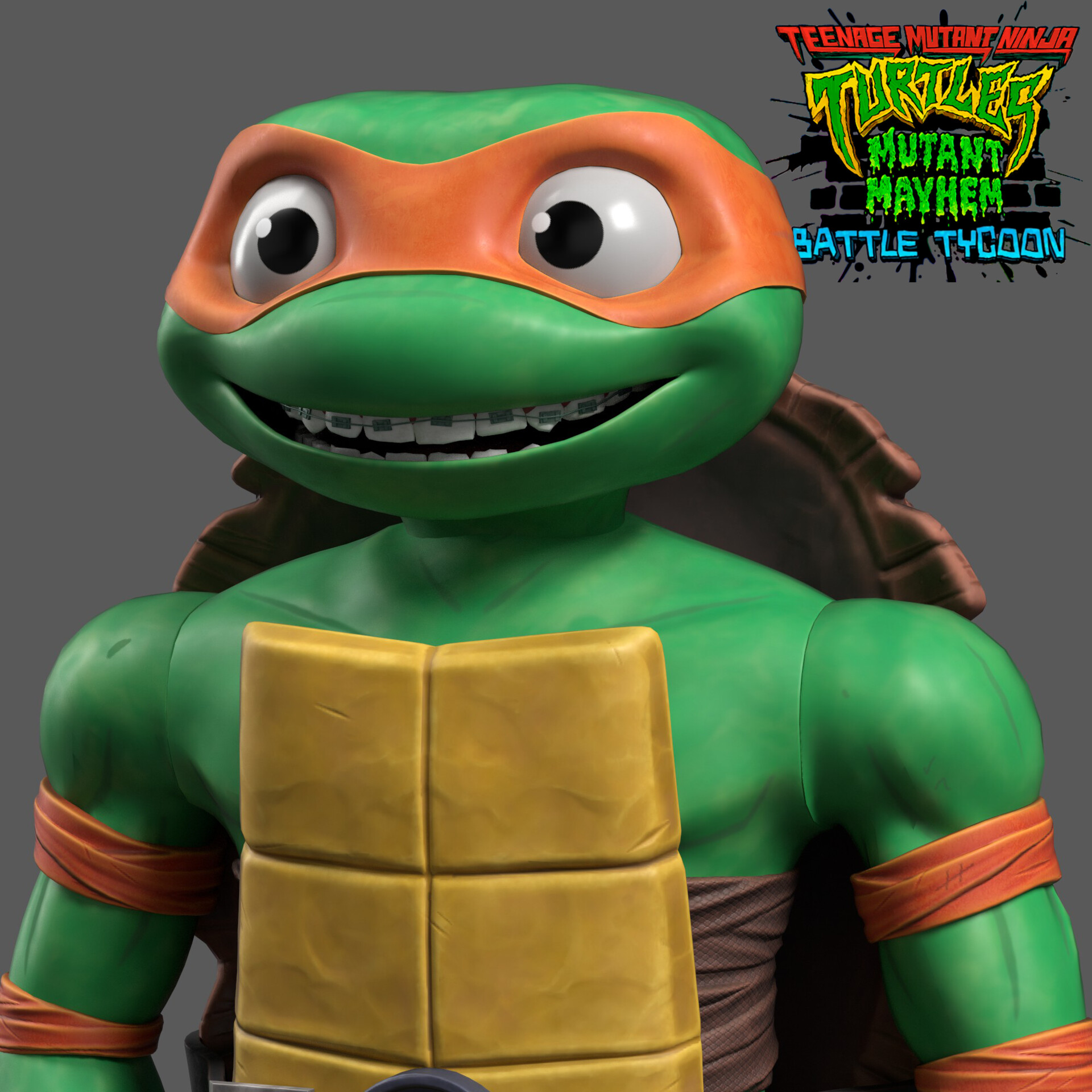 ArtStation - Michelangelo - TMNT Mutant Mayhem Battle Tycoon