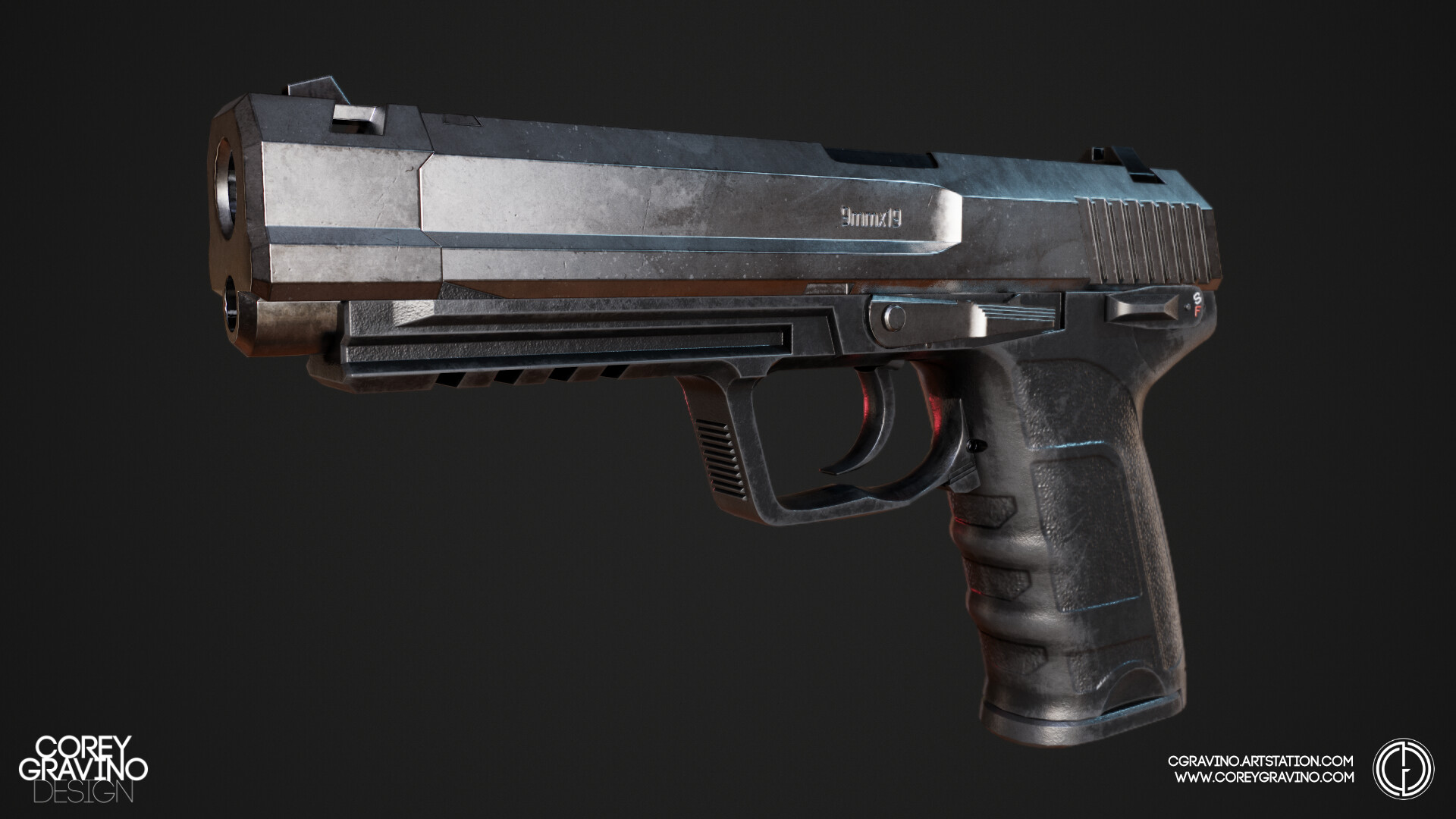 Corey Gravino - SG-09 R - "Silver Ghost" Pistol