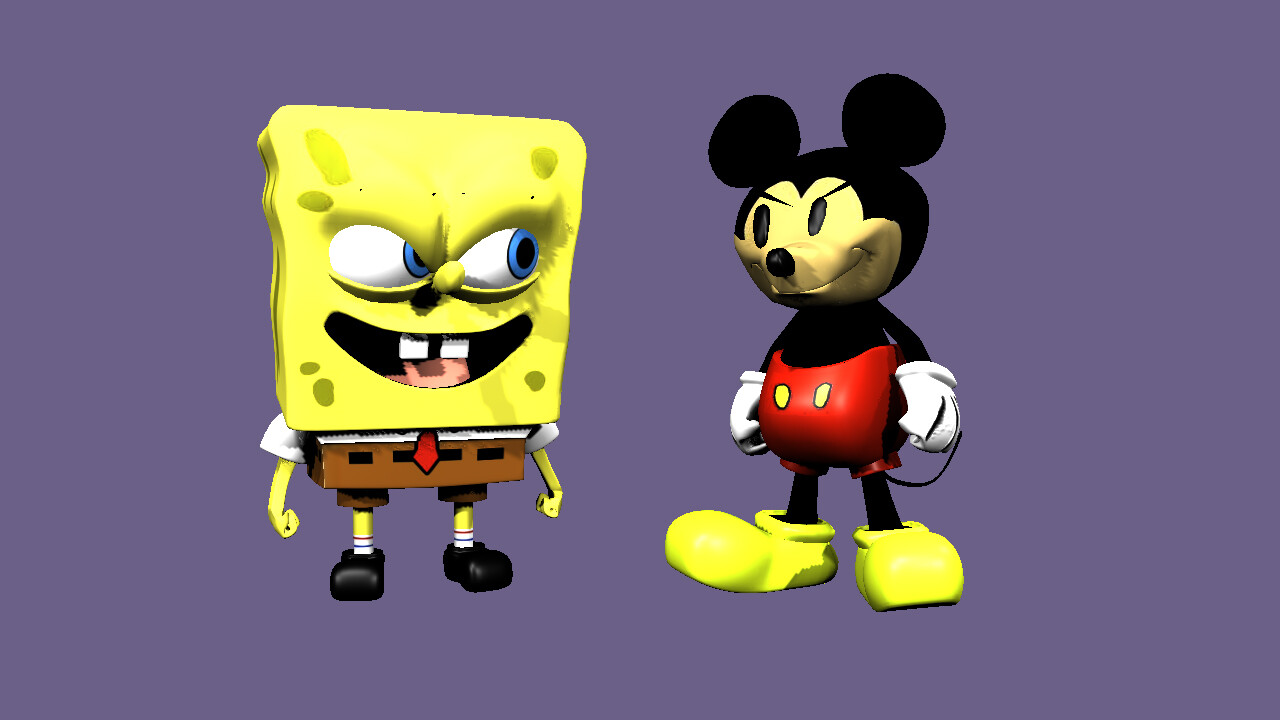 Spongebob Vs Mickey Mouse
