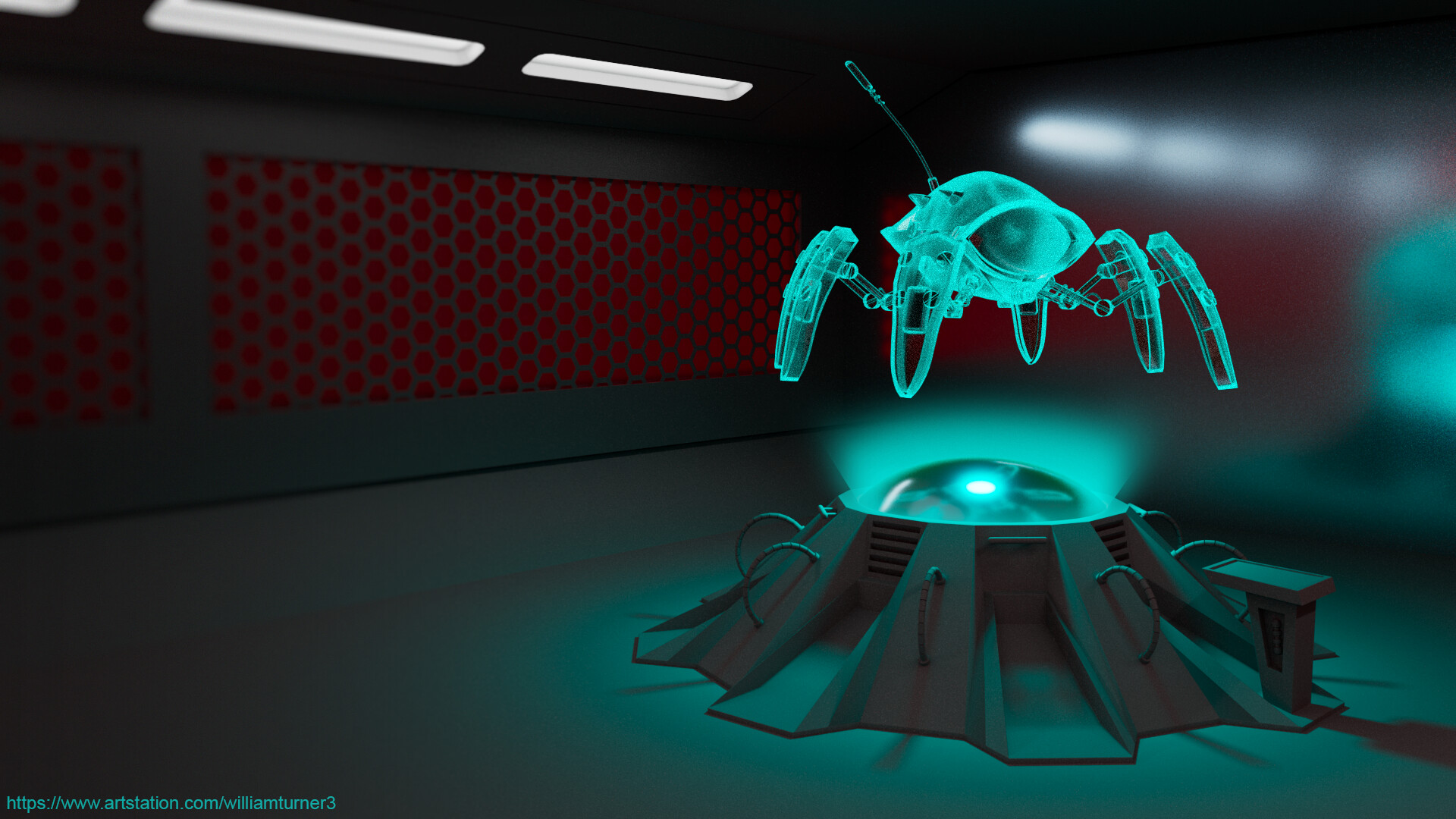 ArtStation - Hexapod Hologram V1