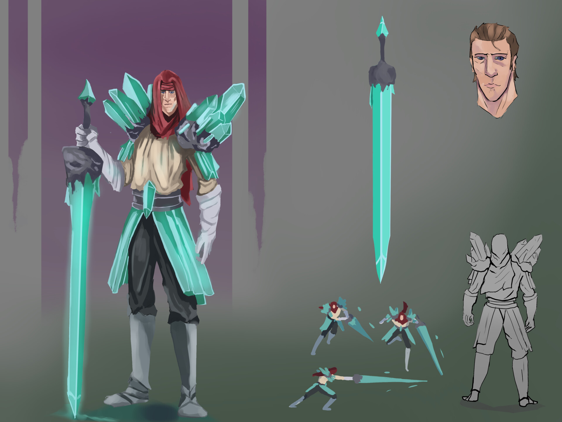 ArtStation - Crystal soldier