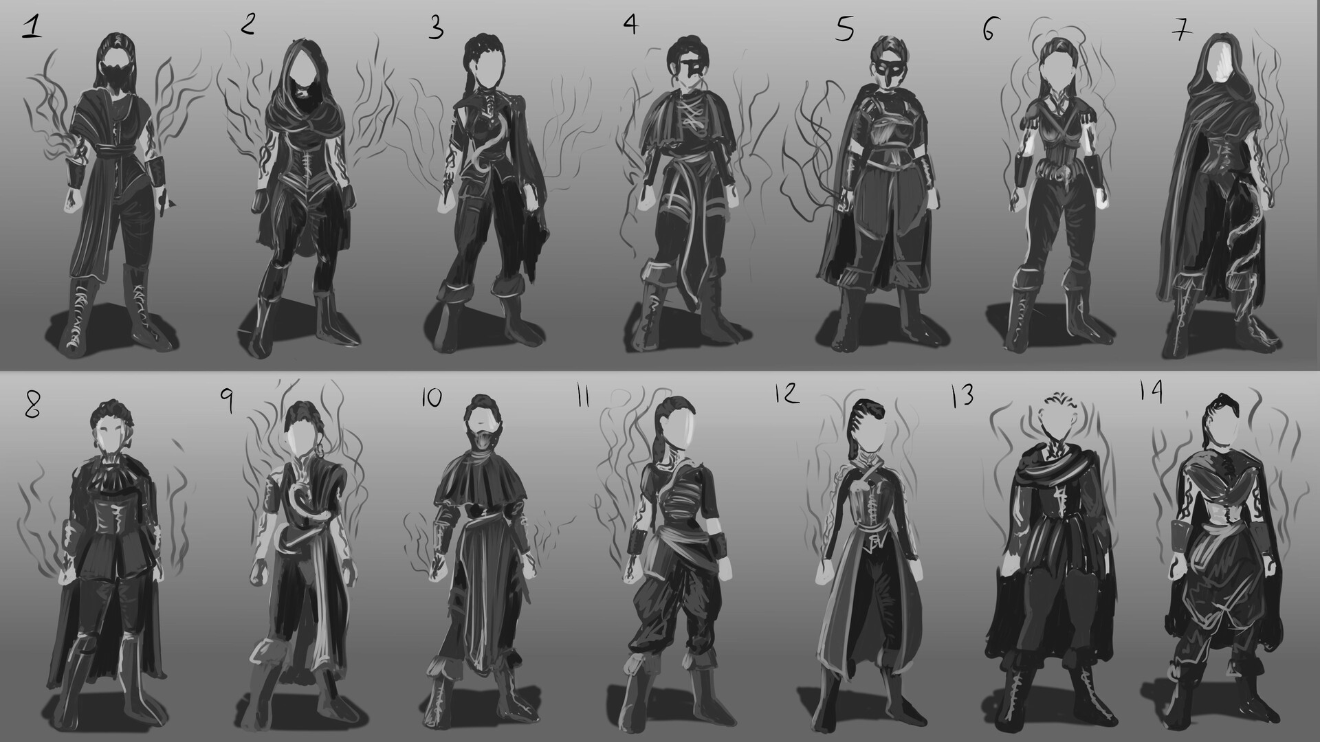 ArtStation - Dark Fantasy Assassin Character Concept pt.1