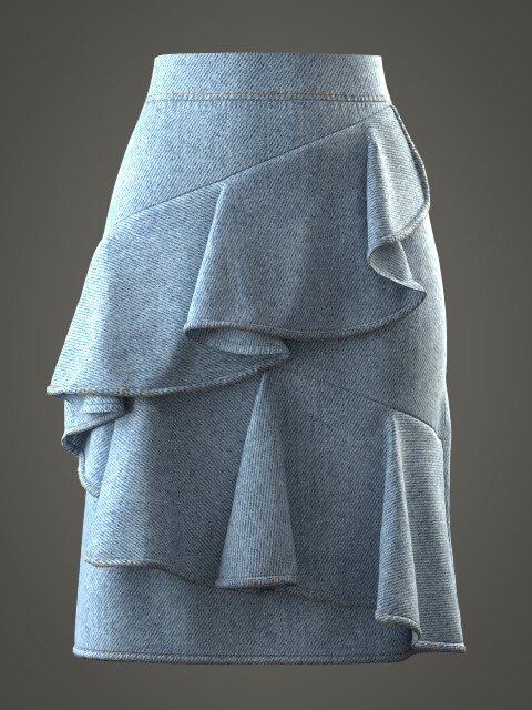 ArtStation - pleat skirt