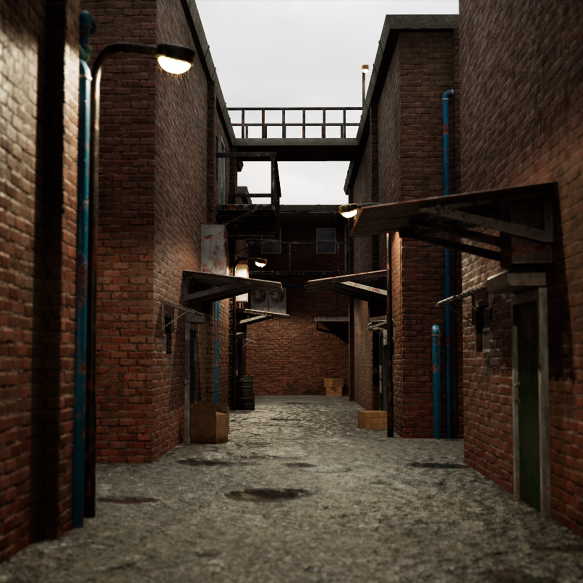 ArtStation - Alleyway Environment