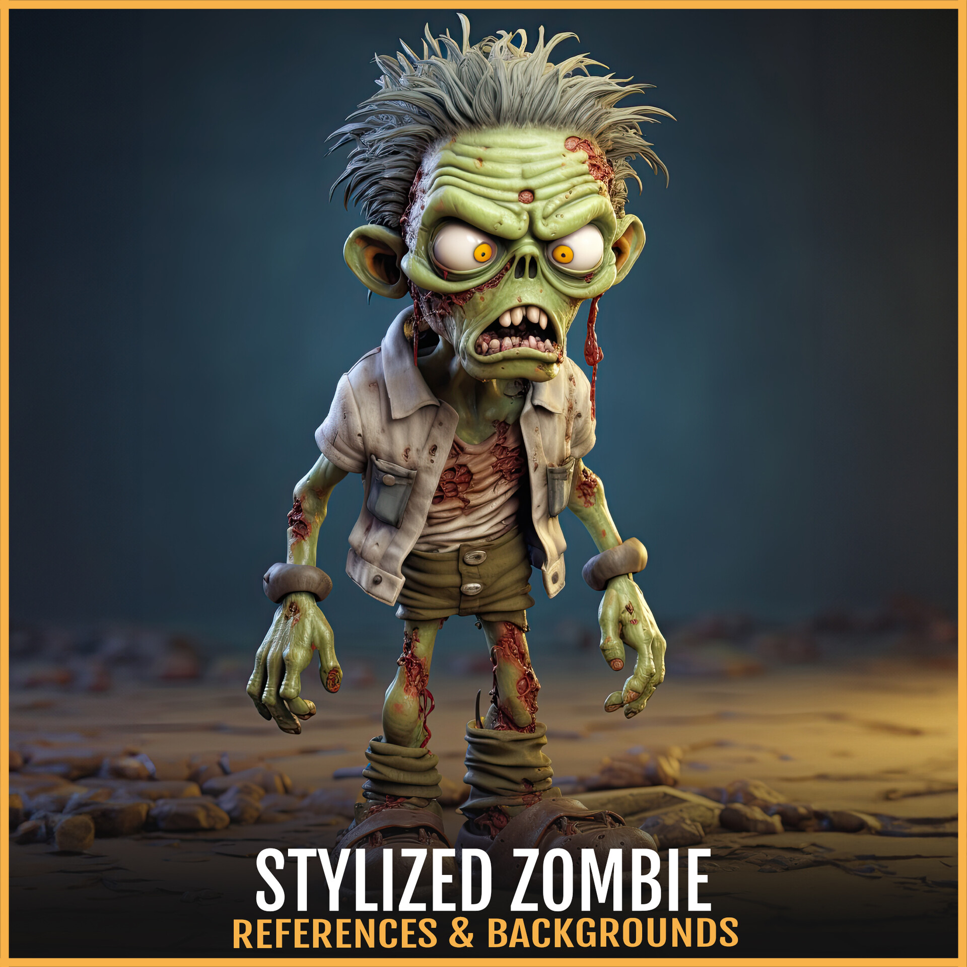 ArtStation - 303 Stylized Zombie VOL119