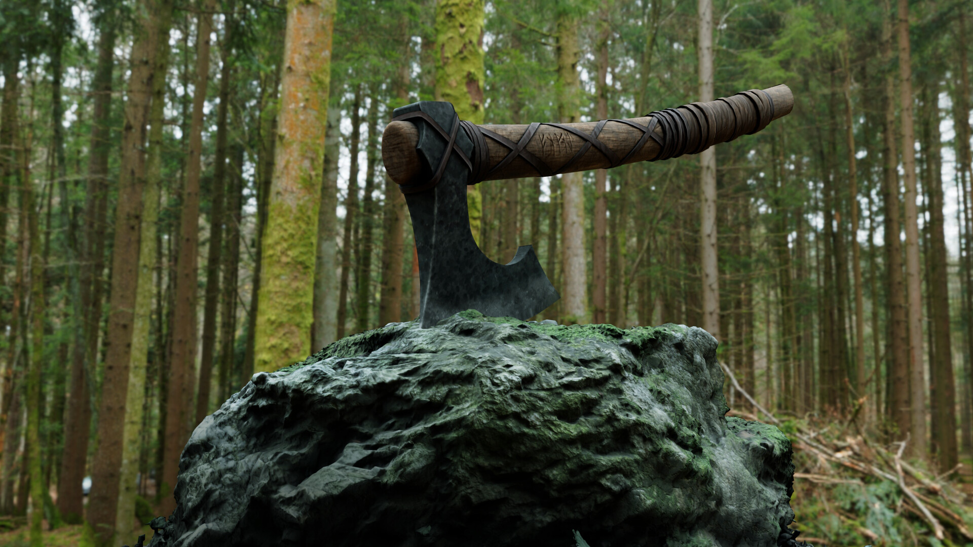 ArtStation - 3D Vikings Axe