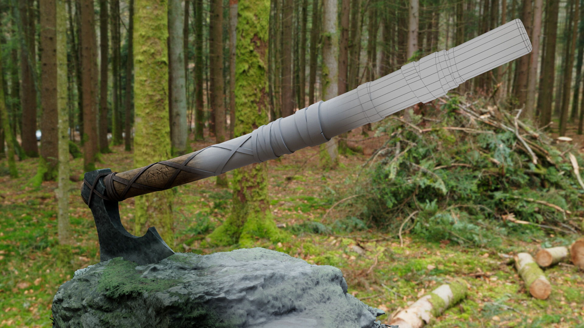 Yogesh Kumar - 3D Vikings Axe