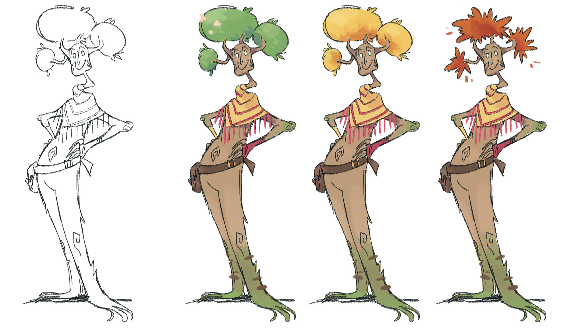 ArtStation - The Explorer - Tree character explorations