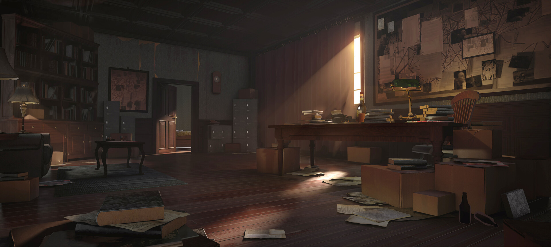 ArtStation - Scene Concept Design-Detective Theme