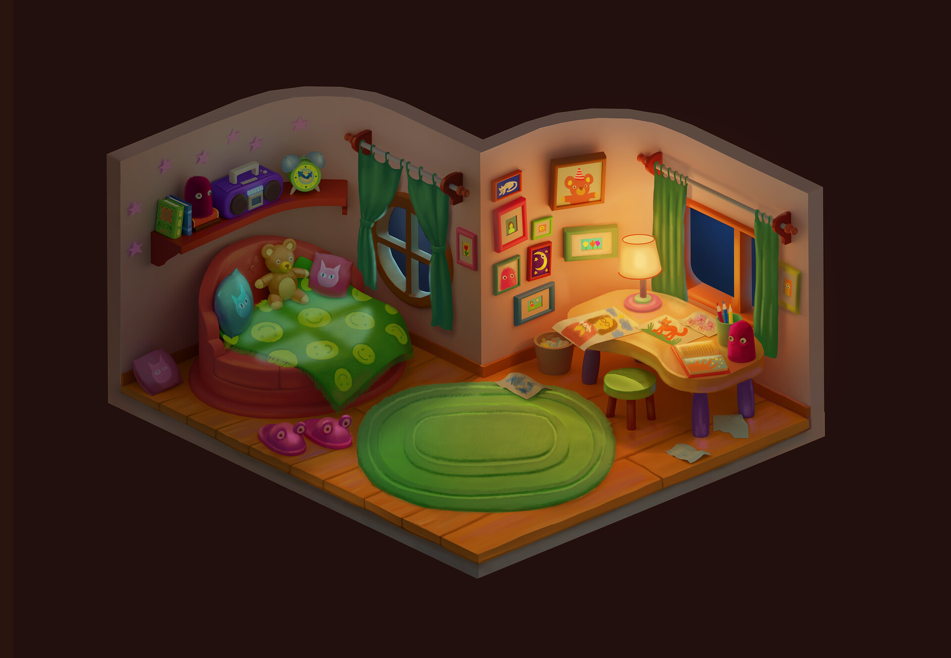 ArtStation - Creative child's space