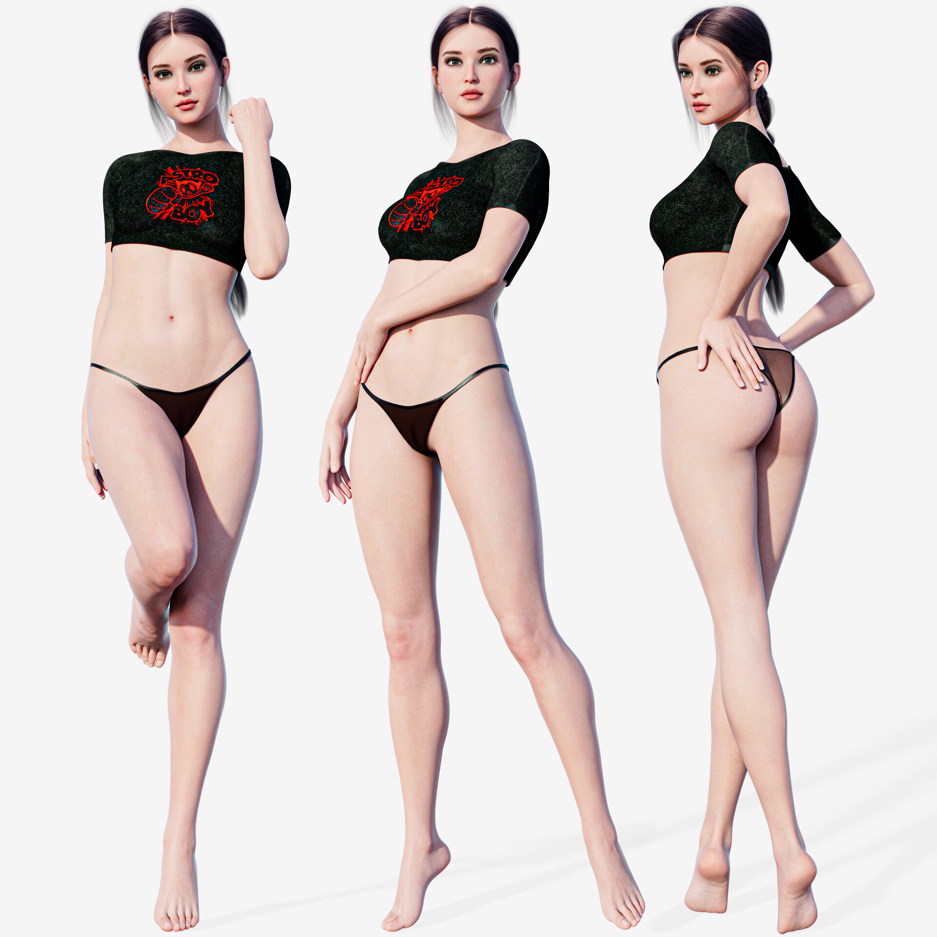 ArtStation - EVA Girl Female Character Underwear