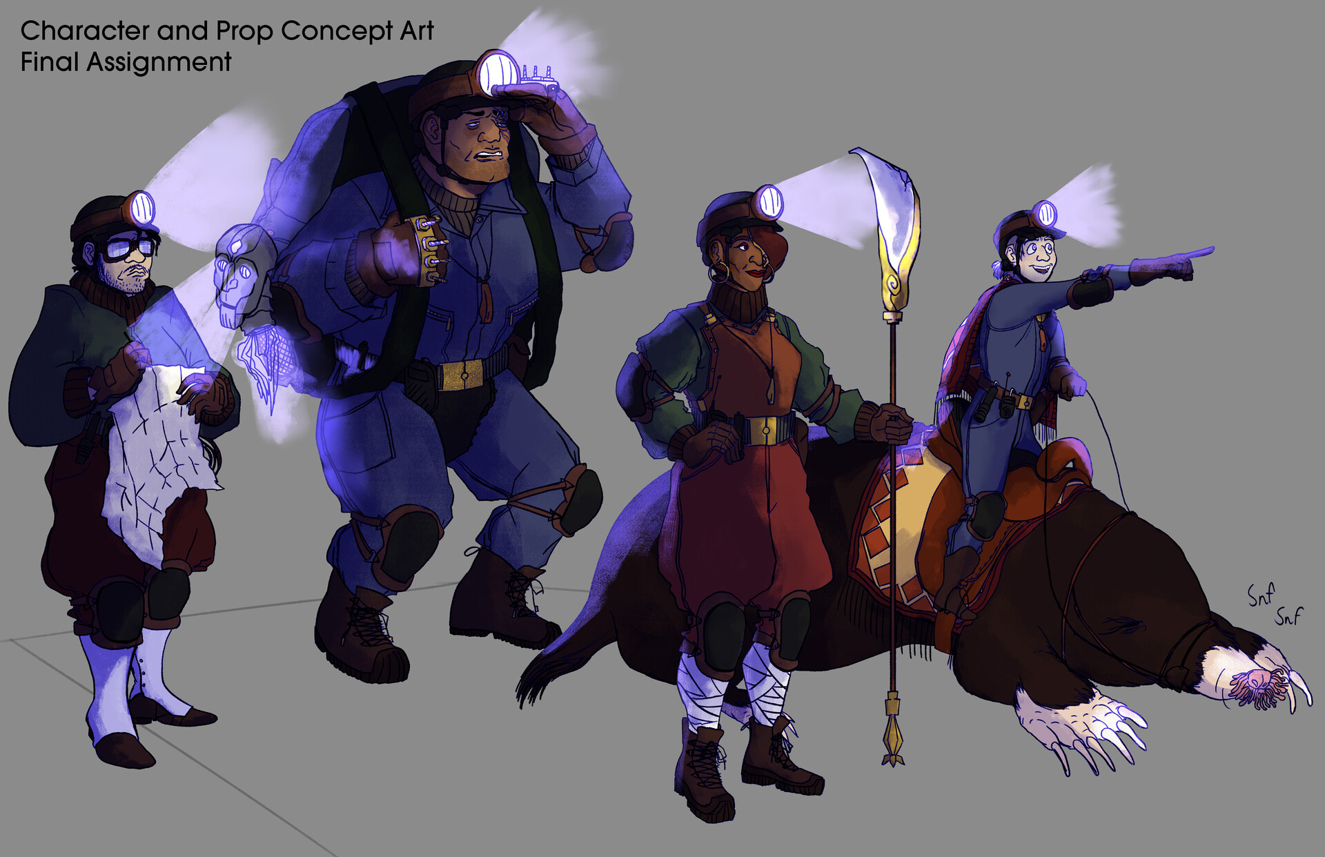 ArtStation - The Euclidian Underground Monster-Containment Crew