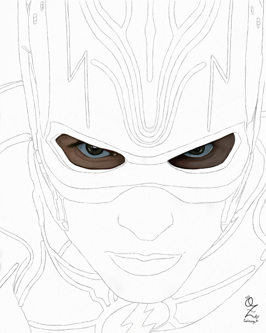 the flash cw coloring pages