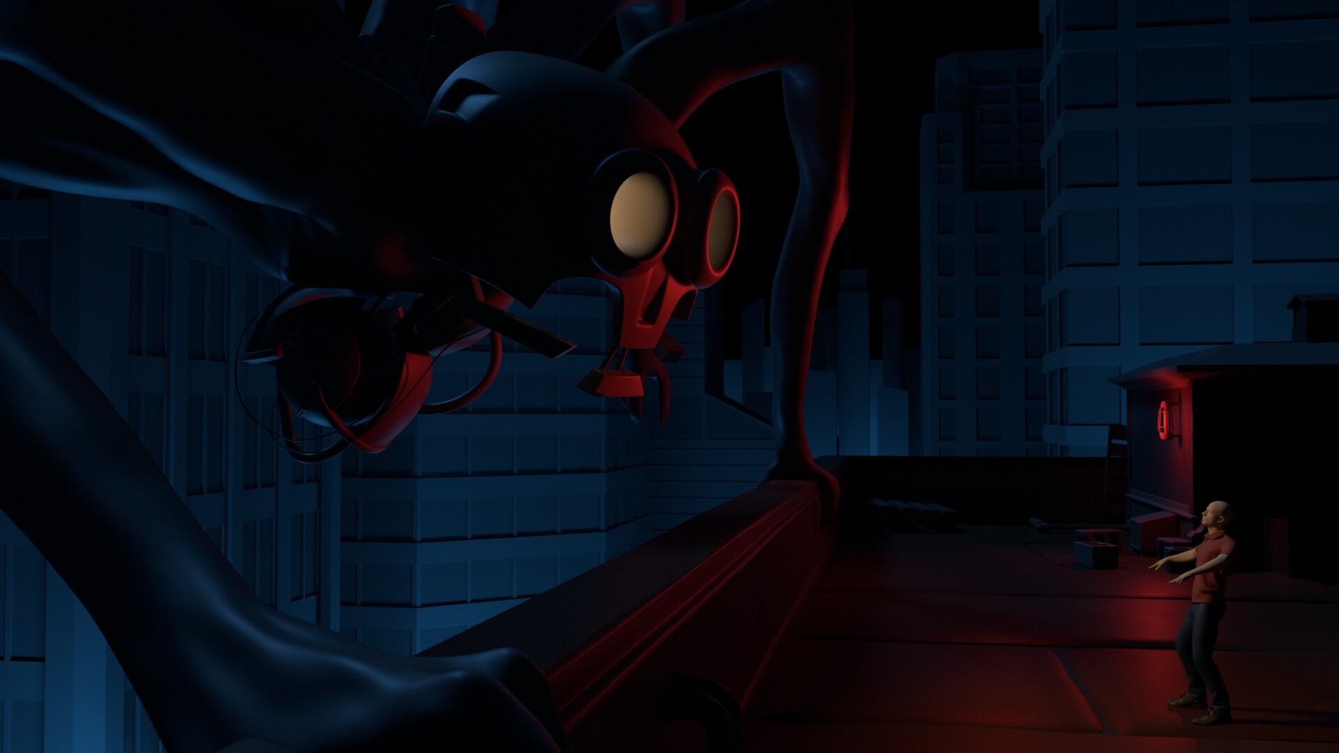 ArtStation - Rooftop Encounter