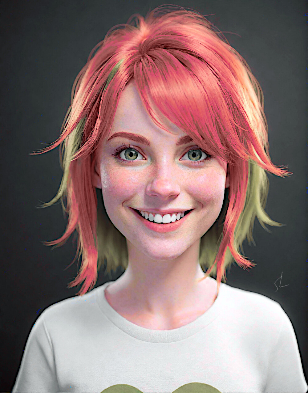 ArtStation - Rehead Girl Portrait
