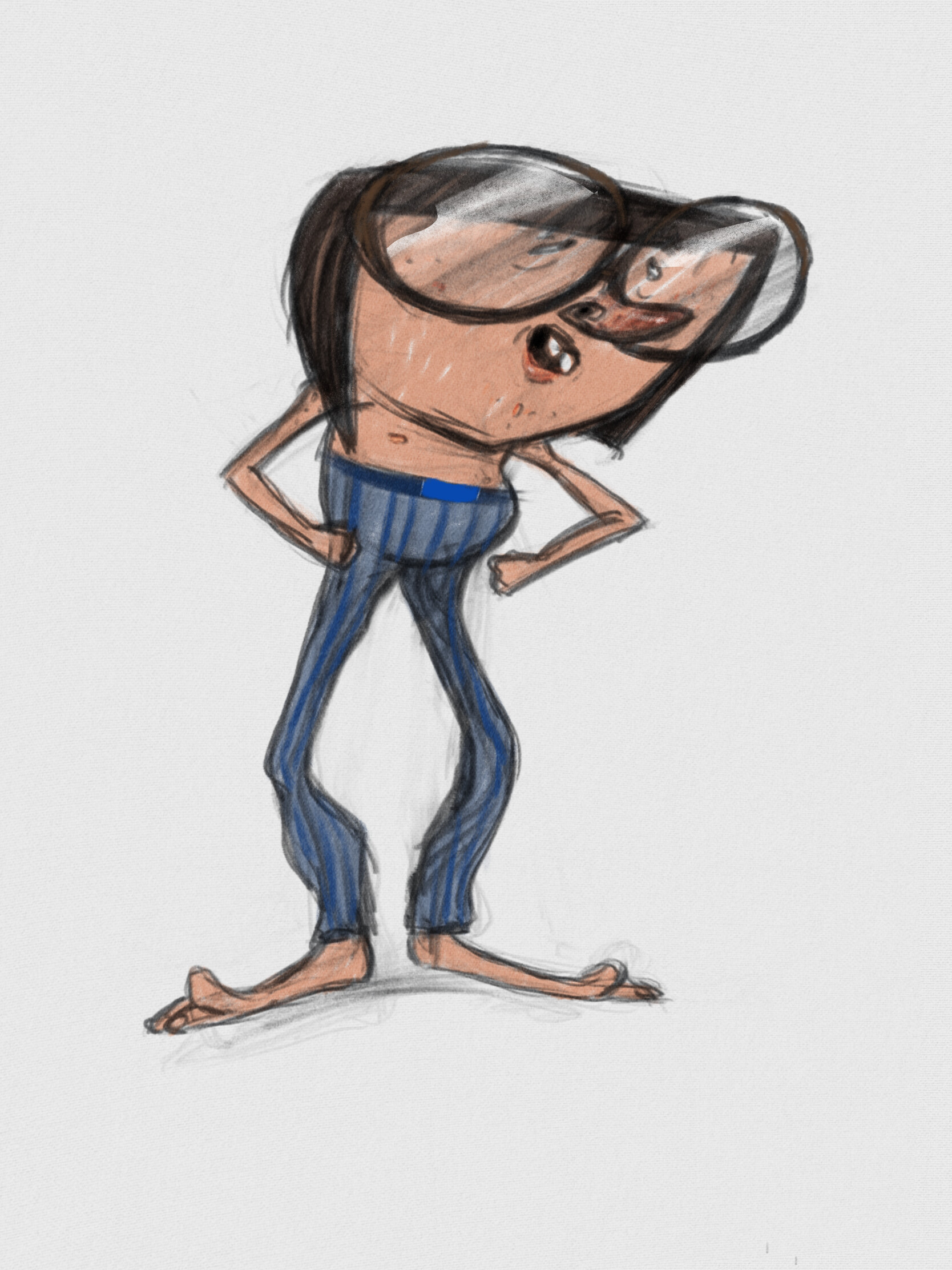 ArtStation - Nerdy Kid from The Little Giants Movie