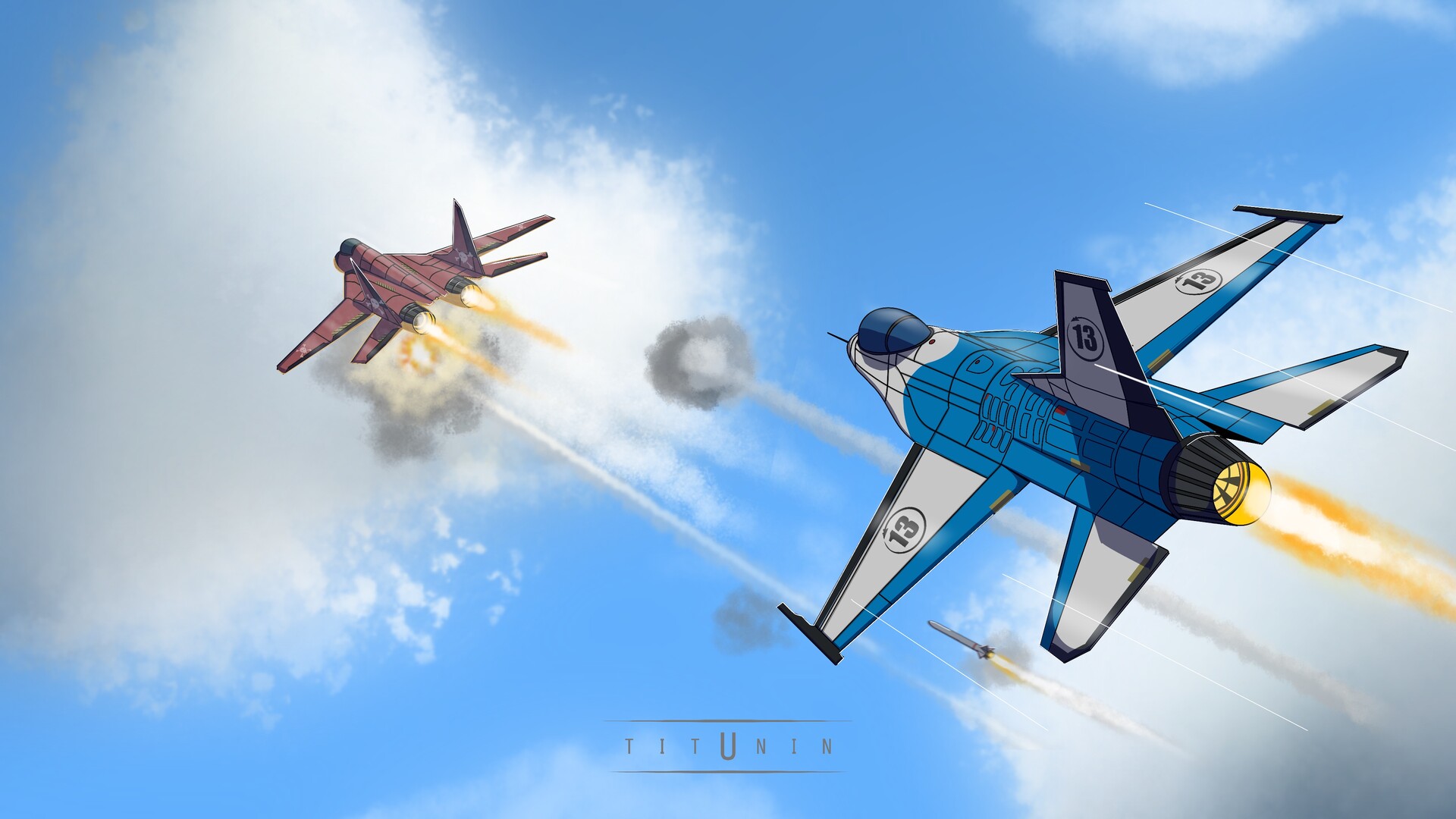 ArtStation - Air battle