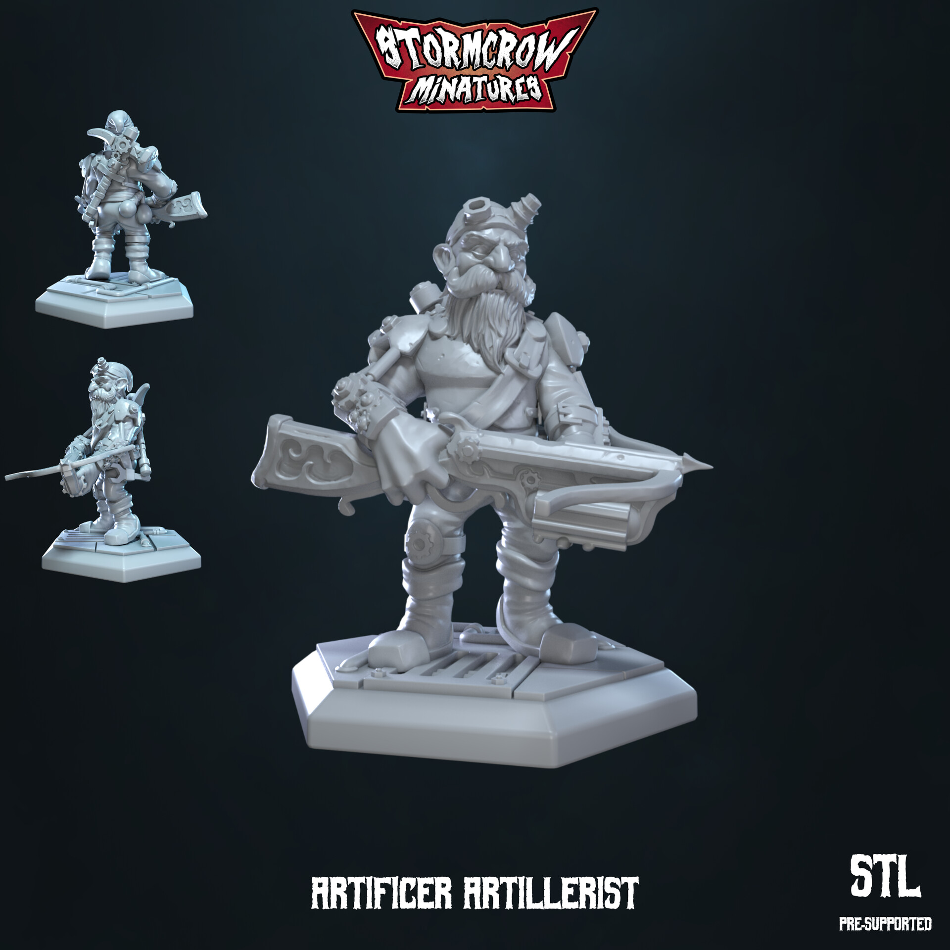 ArtStation - Artificer Minature set for 3D printing