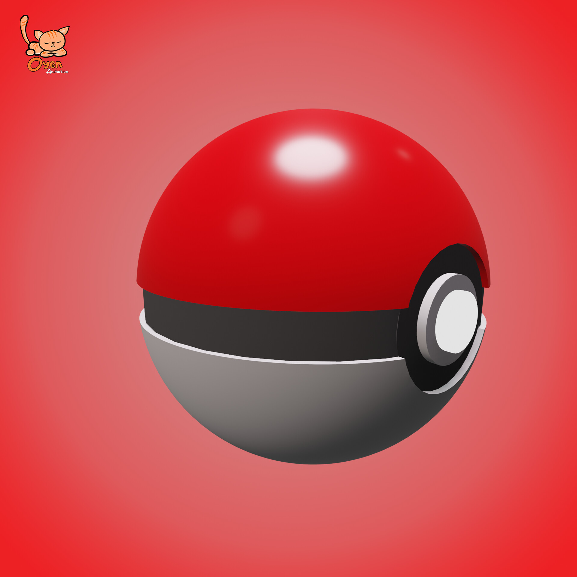 ArtStation - Pokeball Pokemon Complete with inside 3D design