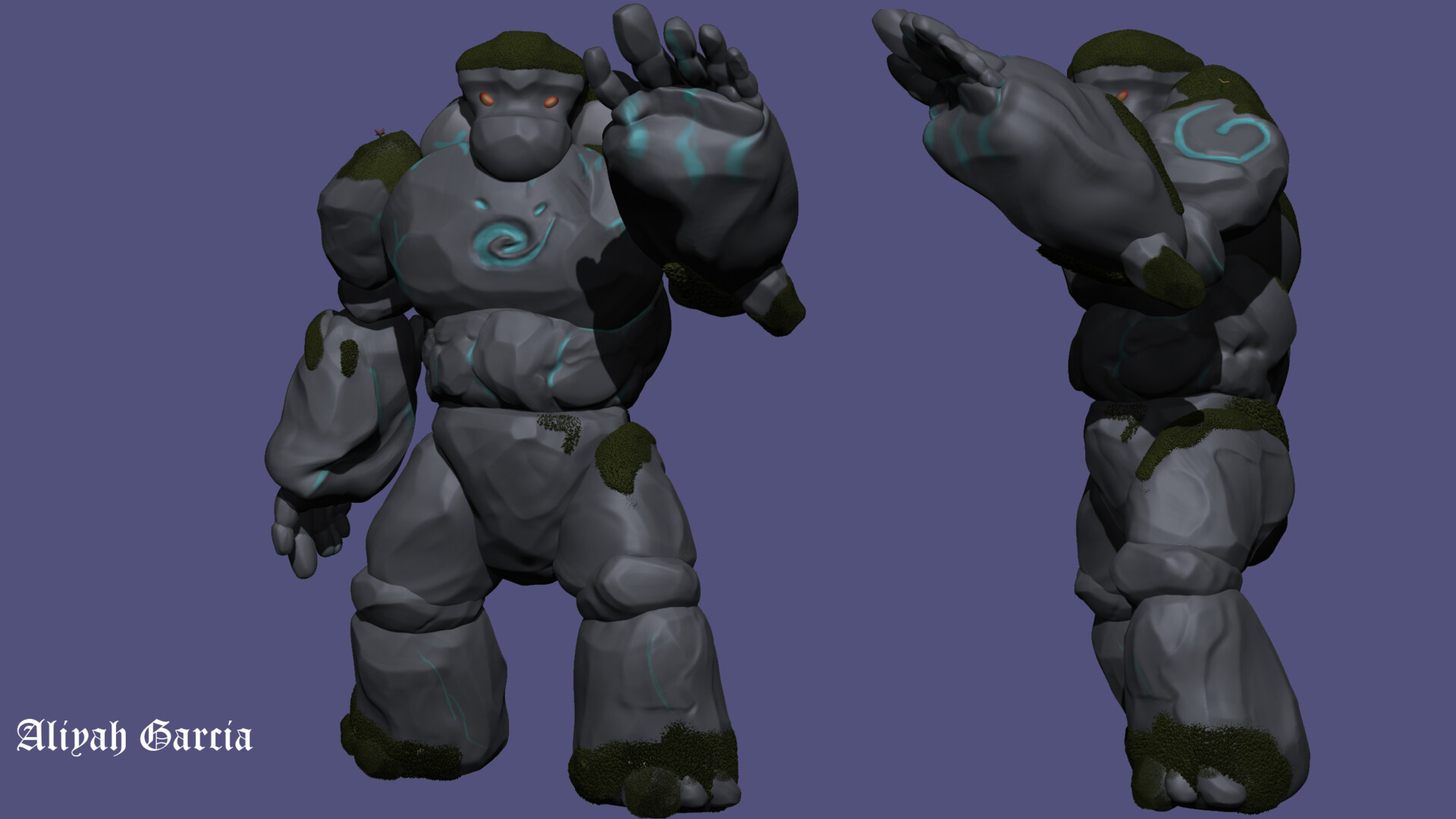 ArtStation - Elemental Golem