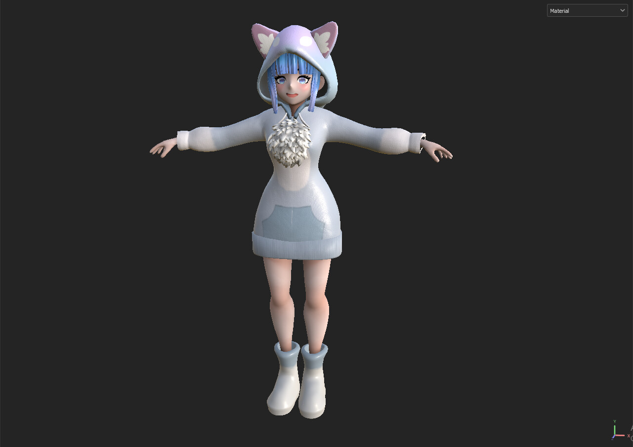 ArtStation - Anime Charater Full texture