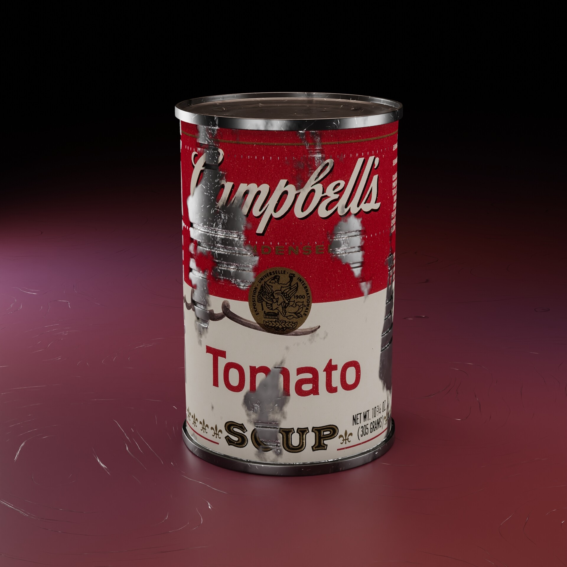 ArtStation - Campbell's Soup Can / Andy Warhol / 3D Digital Remake