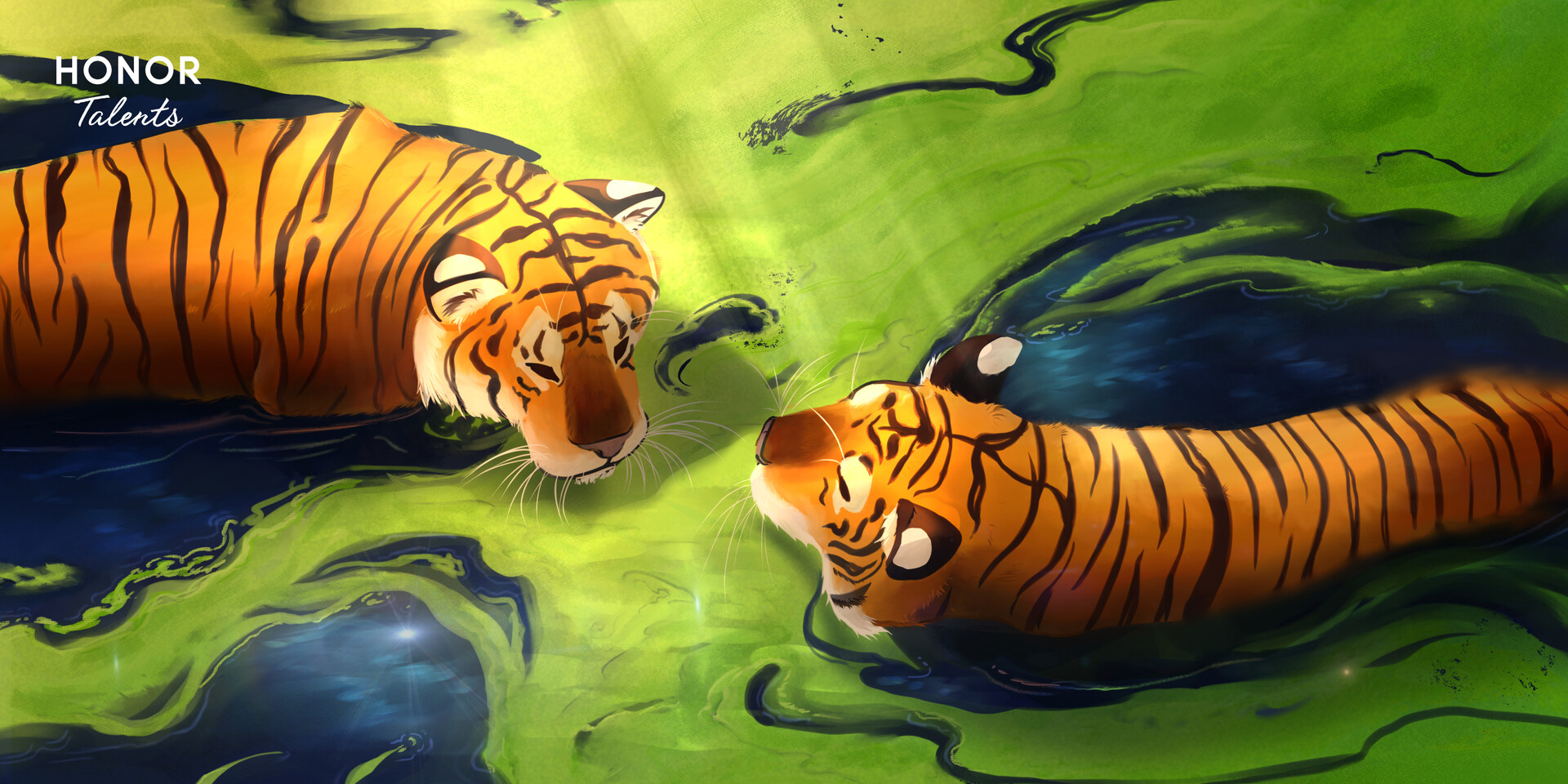 ArtStation - Two Tigers, HONOR Talents
