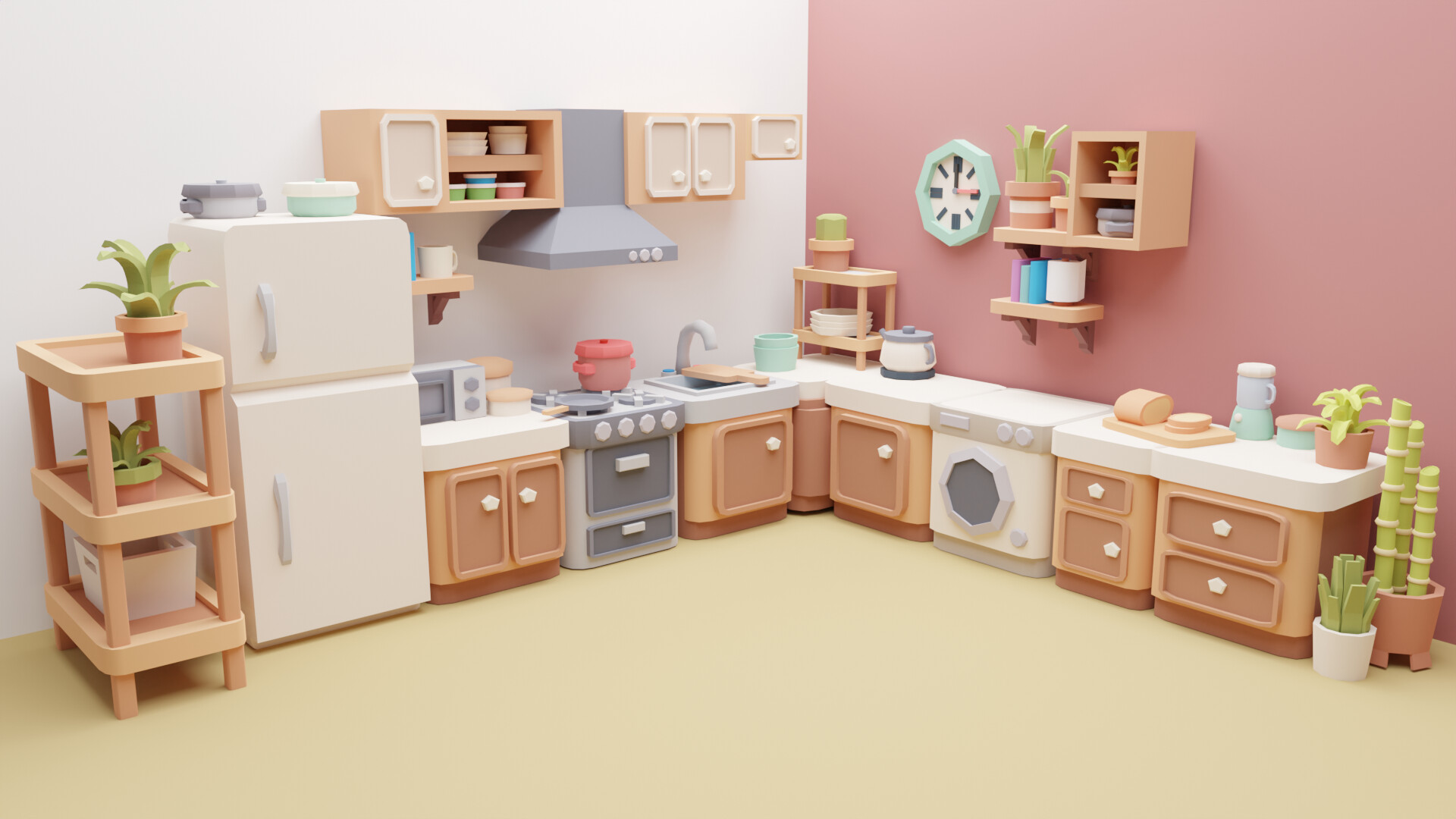 ArtStation - Recreation of a kitchen scene (Original scene by ...
