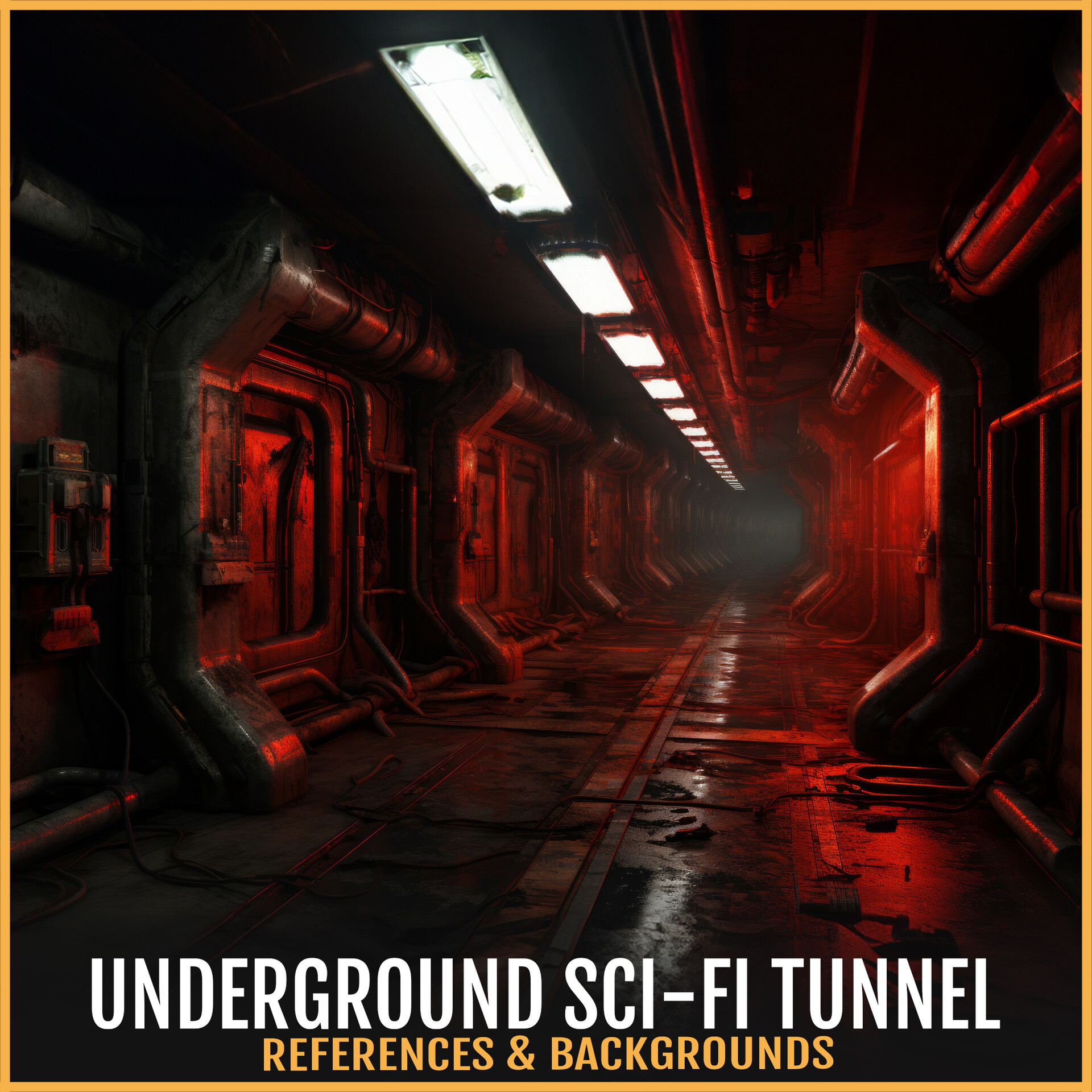 ArtStation - 202 Underground Sci-Fi Tunnel
