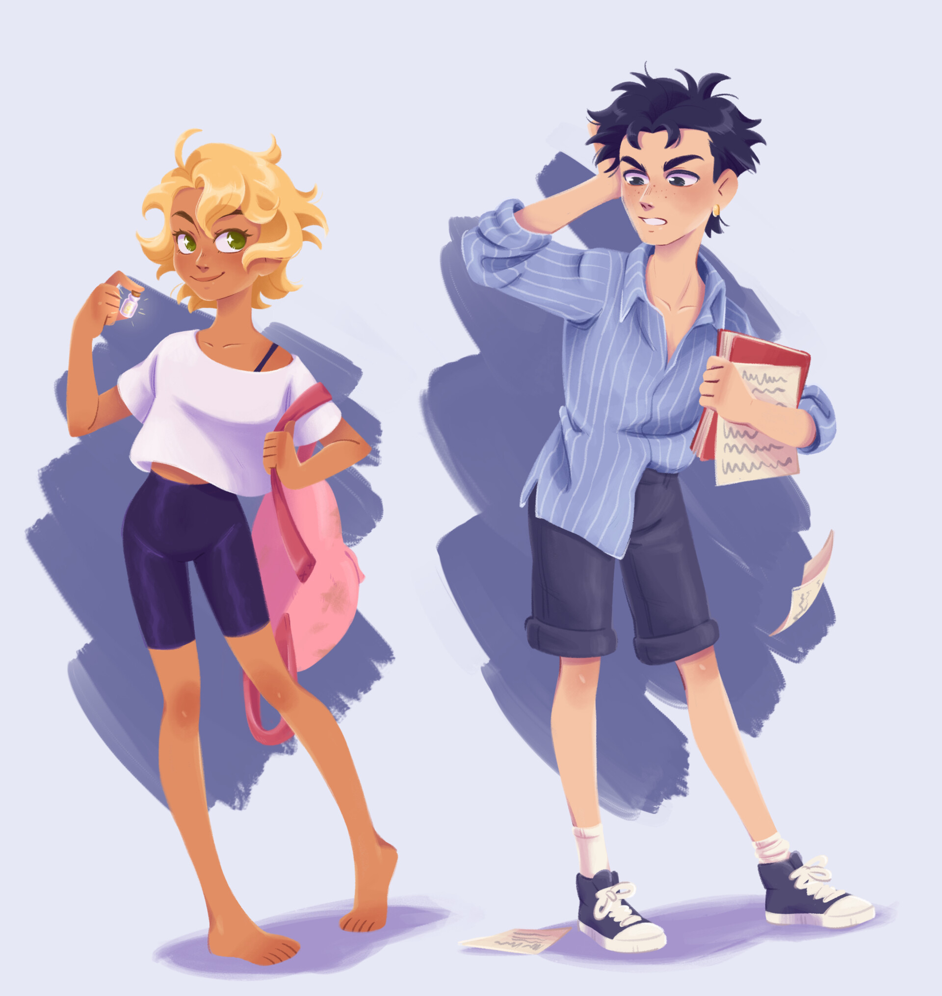 ArtStation - Original Characters Rina & Elliot