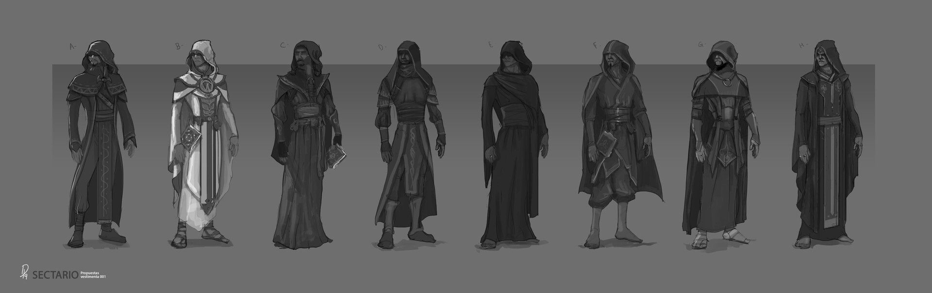 Dani Puente - Tenebris Pictura Characters - SECTARIOS (2019)