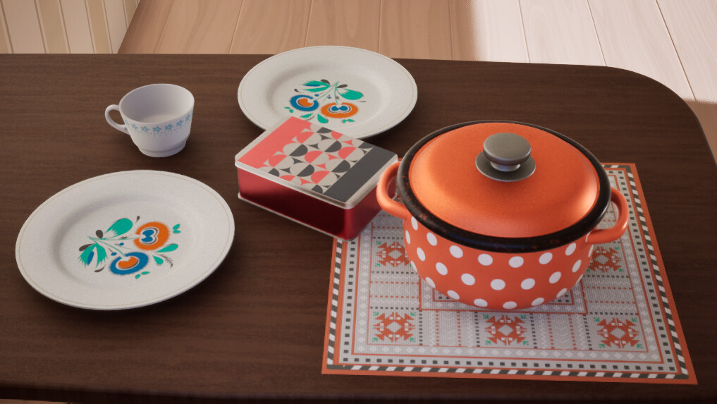 Ong Chee Yee - Soviet Dining Table Texture and Rendering